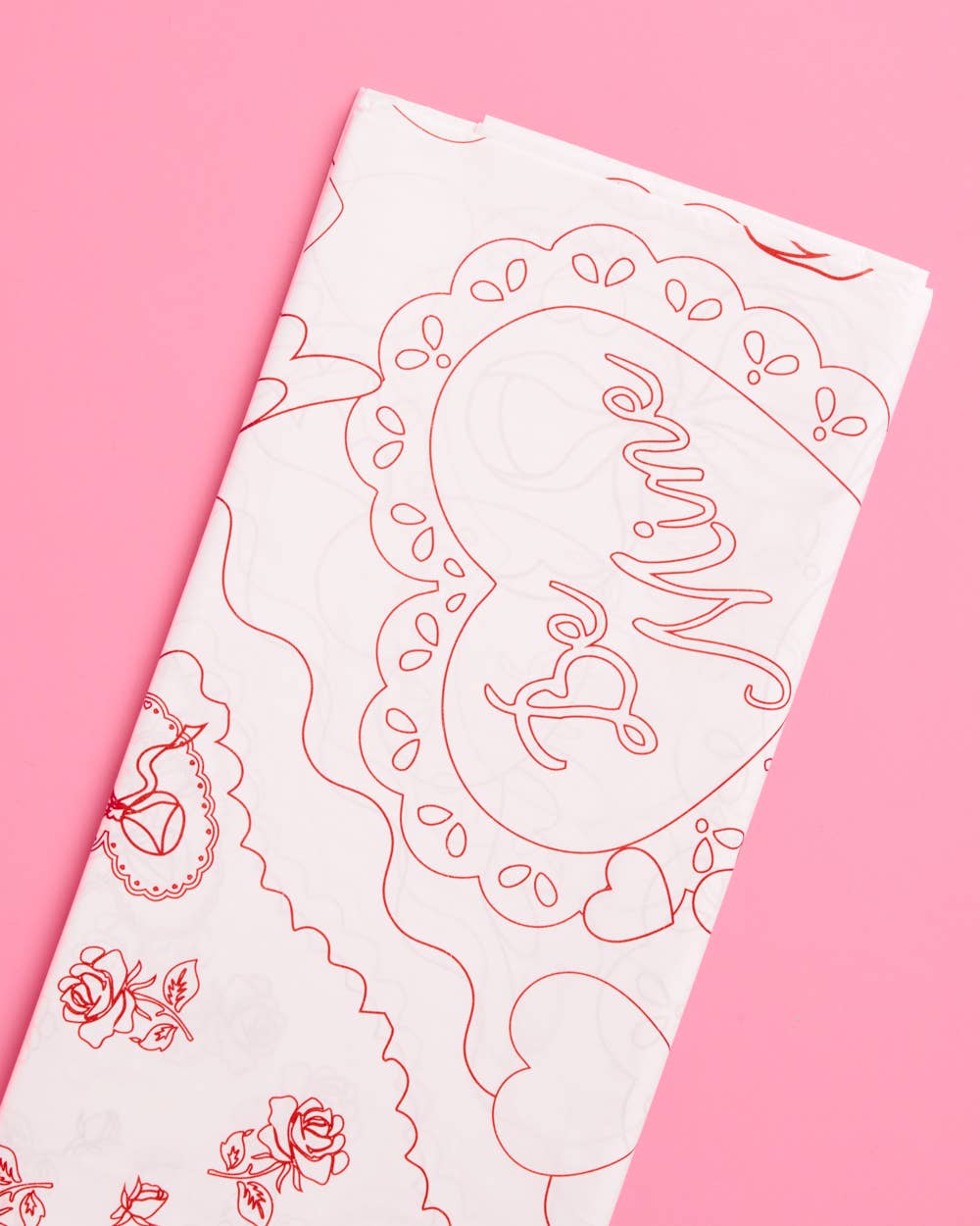 Wholesale xo, Fetti Vday Kids Coloring Tablecloth | red, valentine ...