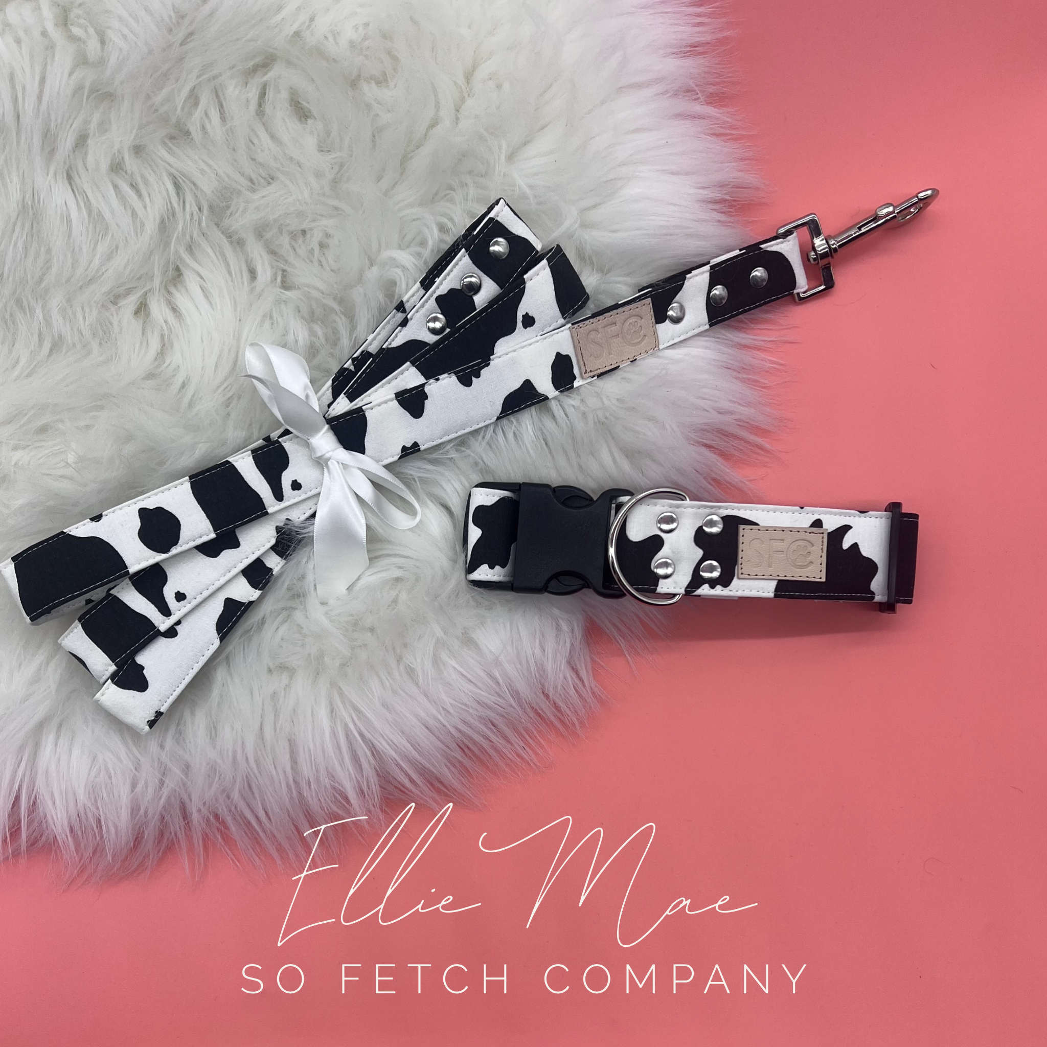 Wholesale Cow print dog collar - Country dog collar - The Ellie Mae for ...