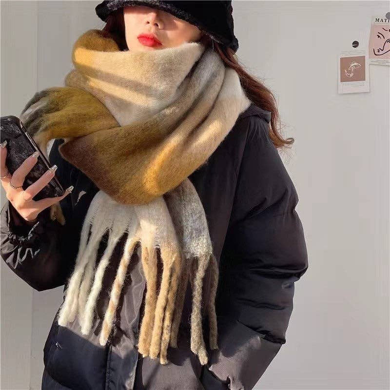 Wholesale Cashmere-Like Horse Print Warm Scarf for your store - Faire