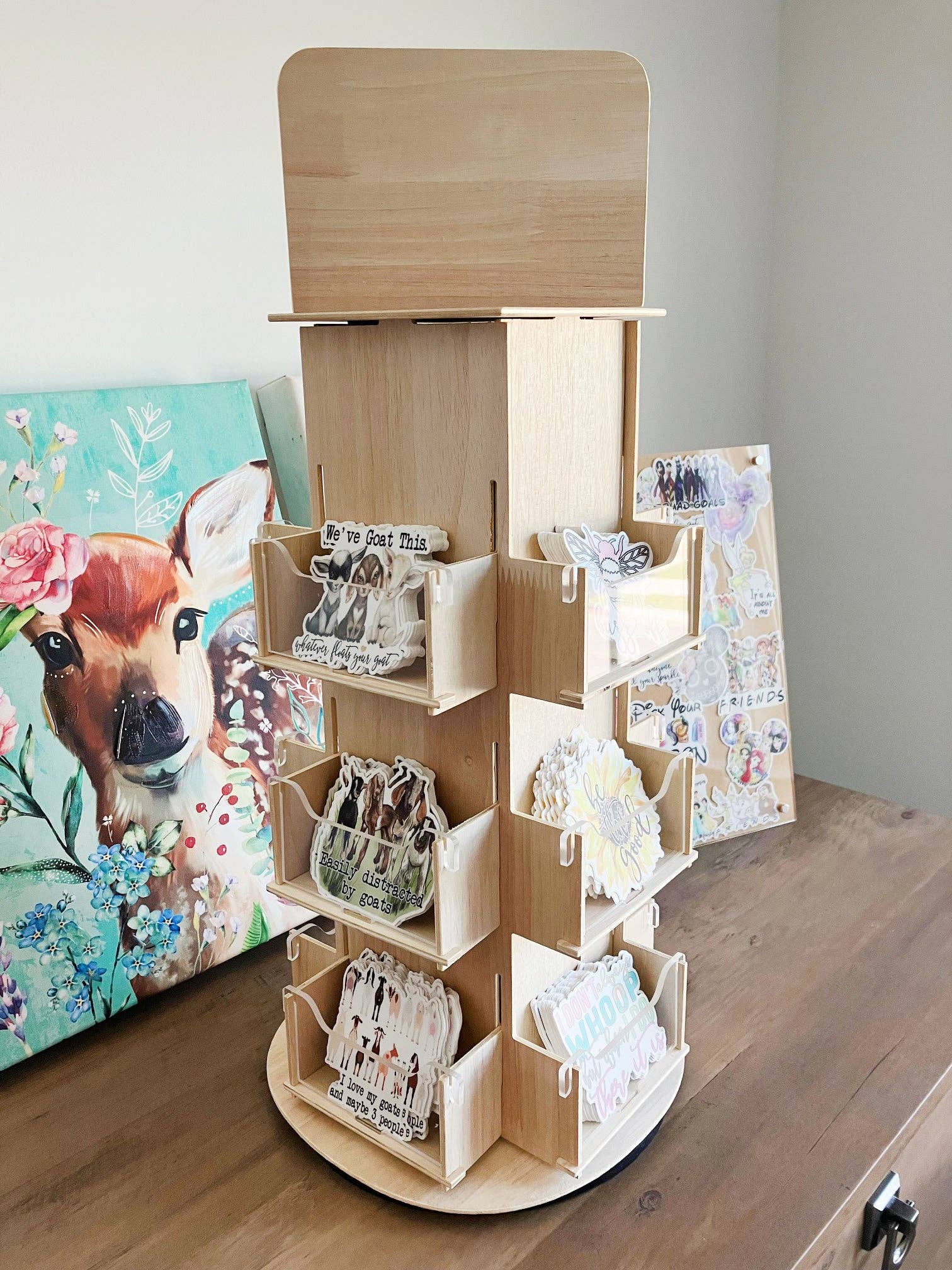 Wholesale rotating sticker display for your store
