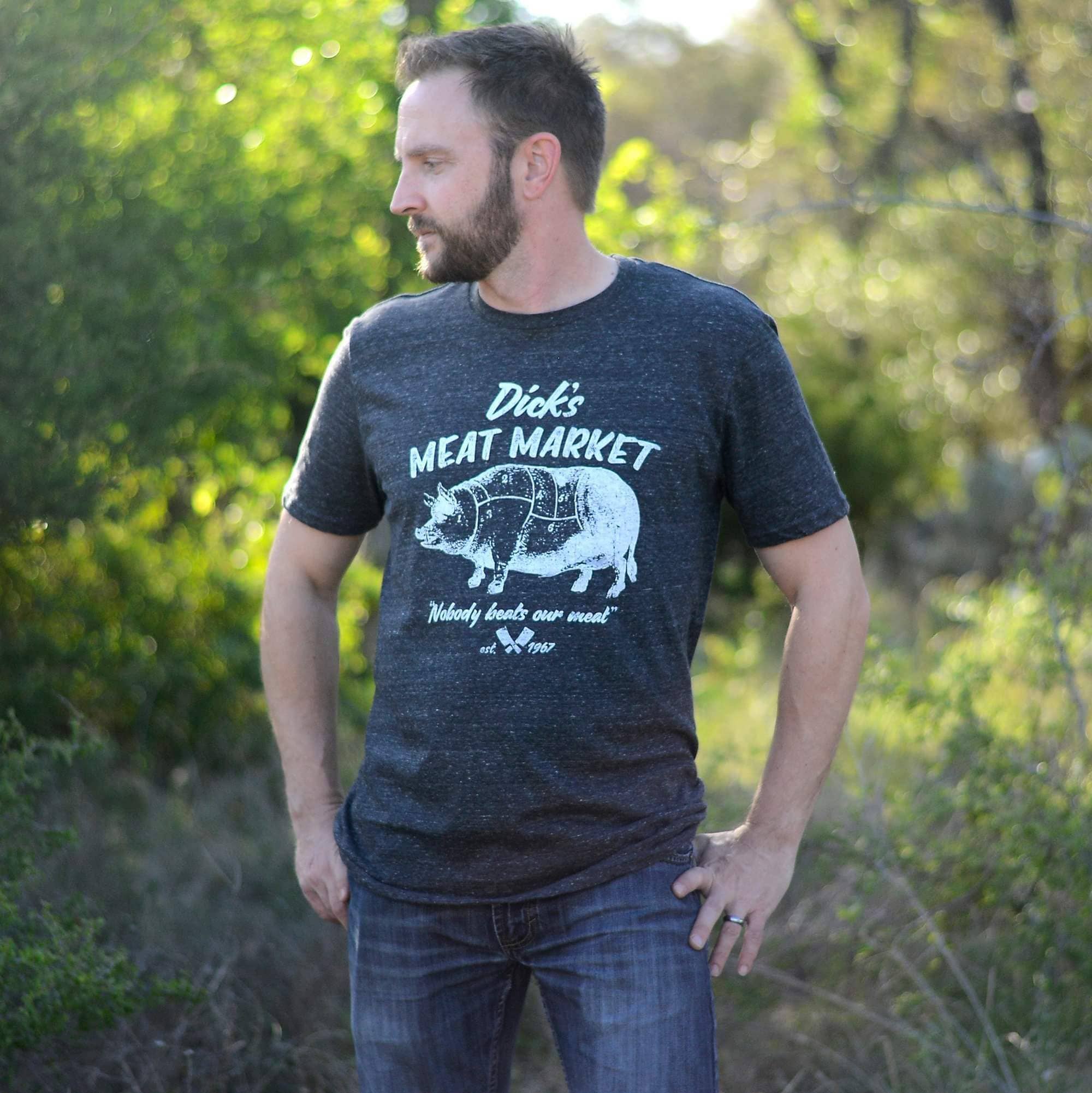 Wholesale Dick's Meat Market Men's Shirt, Father's Day Tee, Funny Tee ...