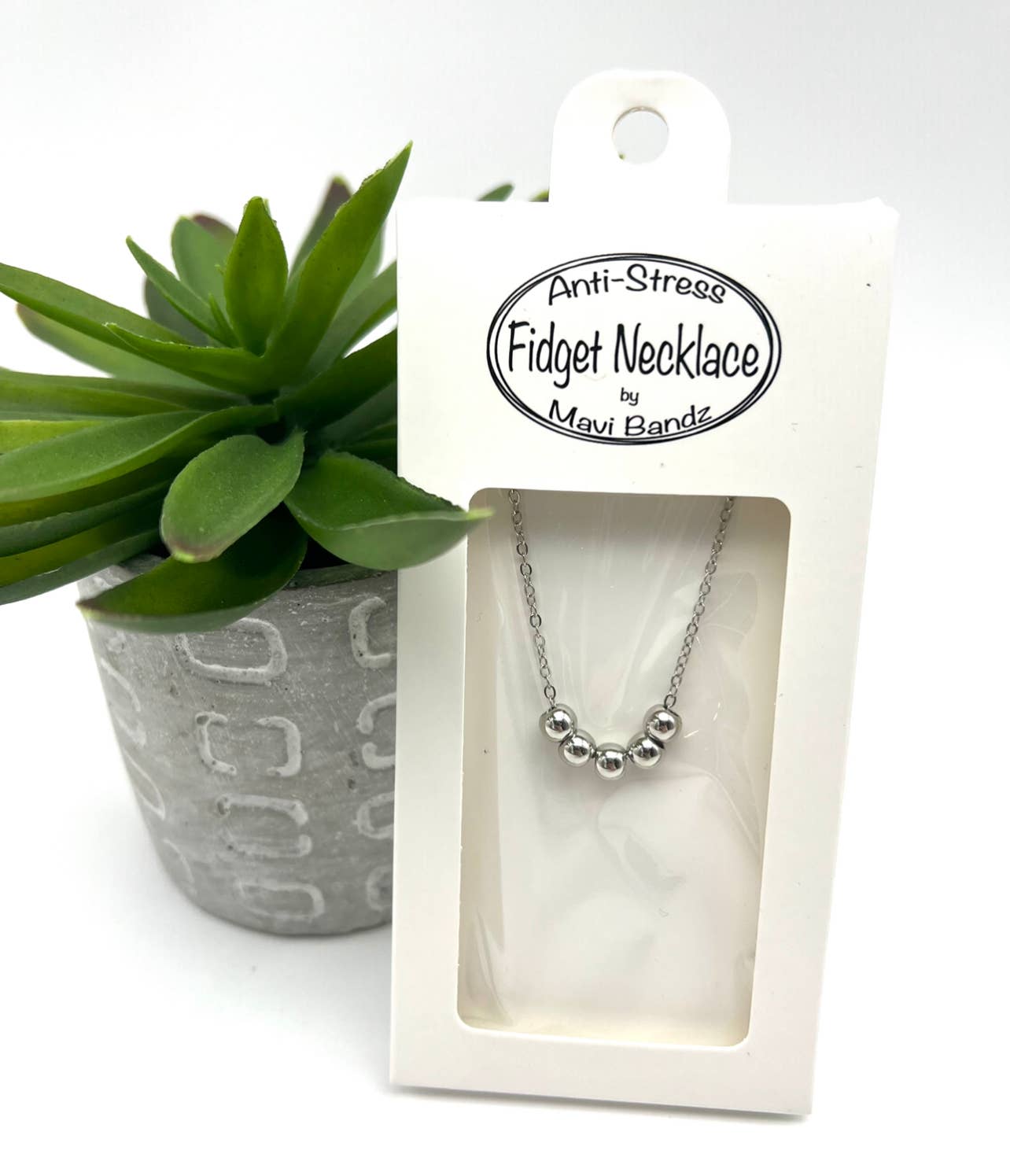 Wholesale Fidget Anti Anxiety Silver Ball Necklace for your store ...