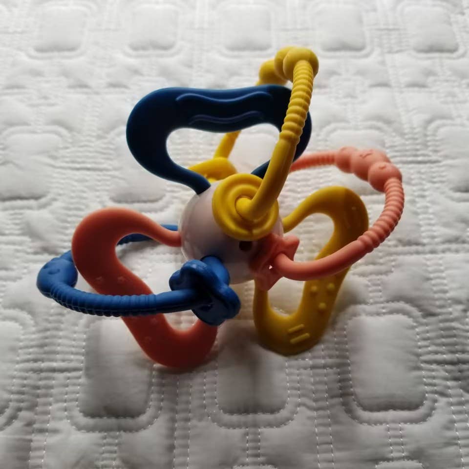 Wholesale Silicone Teether Ball Rattle Baby Grabber for your store - Faire