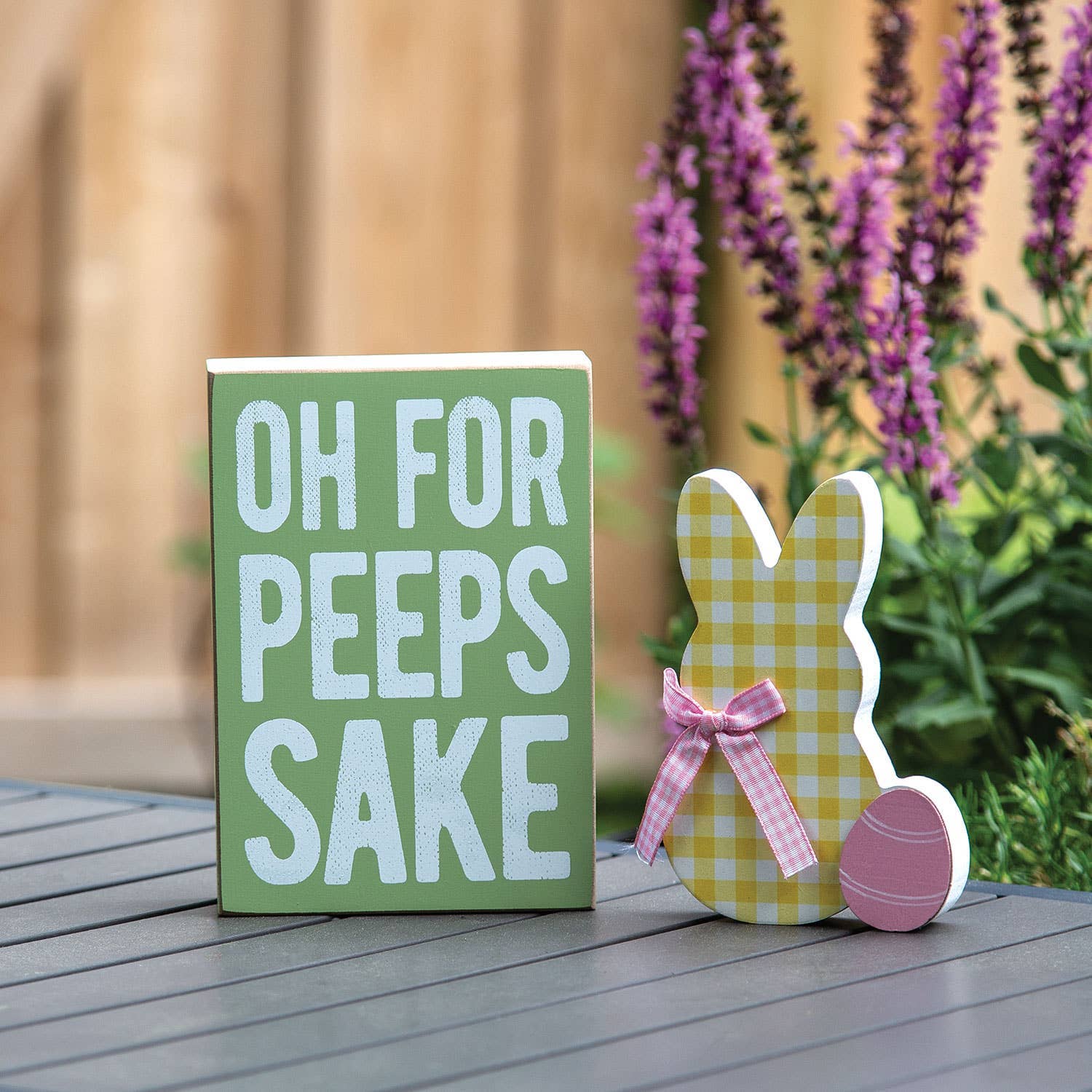 Wholesale 2/Set, For Peeps Sake Box Sign & Chunky Bunny Sitter for your ...