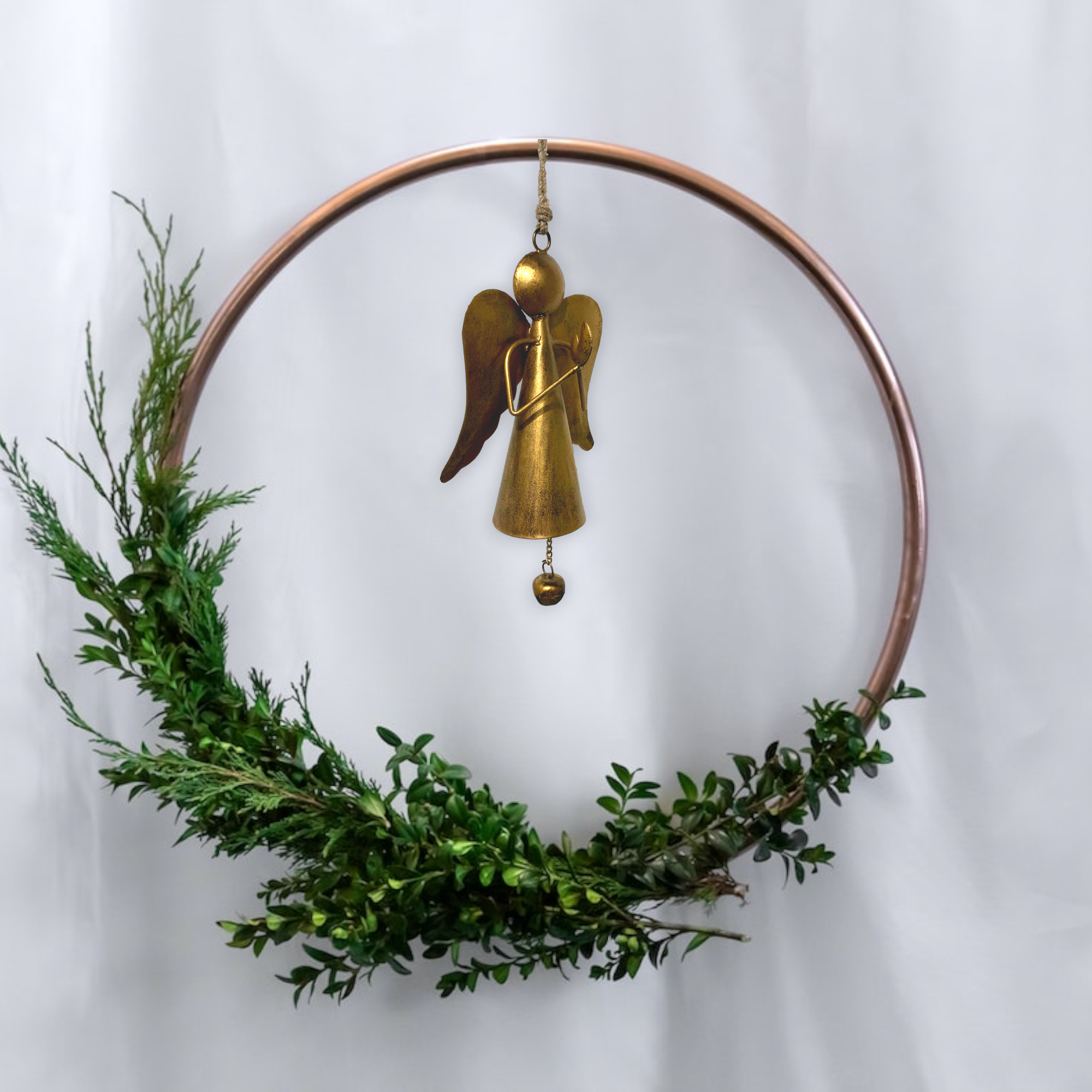 Wholesale Burnished Gold Metal Praying Angel Bell for your store - Faire