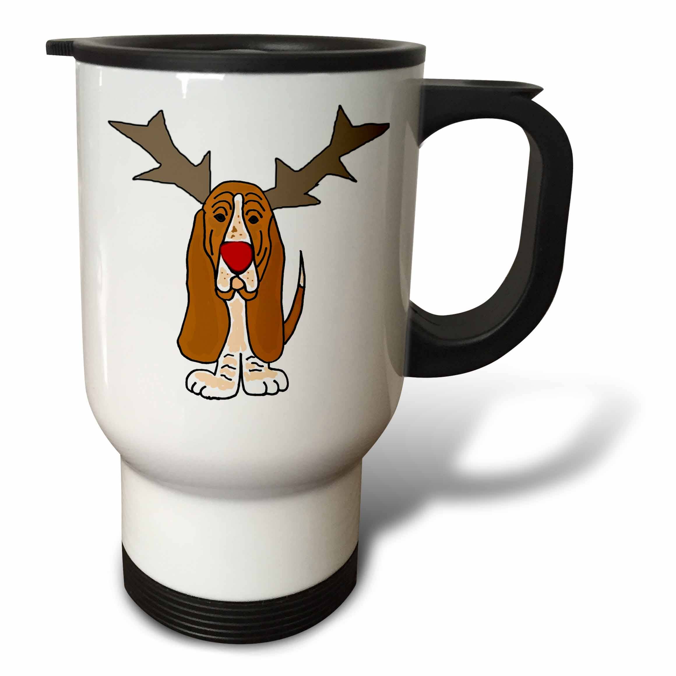 Wholesale 3dRose, Funny Christmas Basset Hound Dog as Reindeer, Travel ...