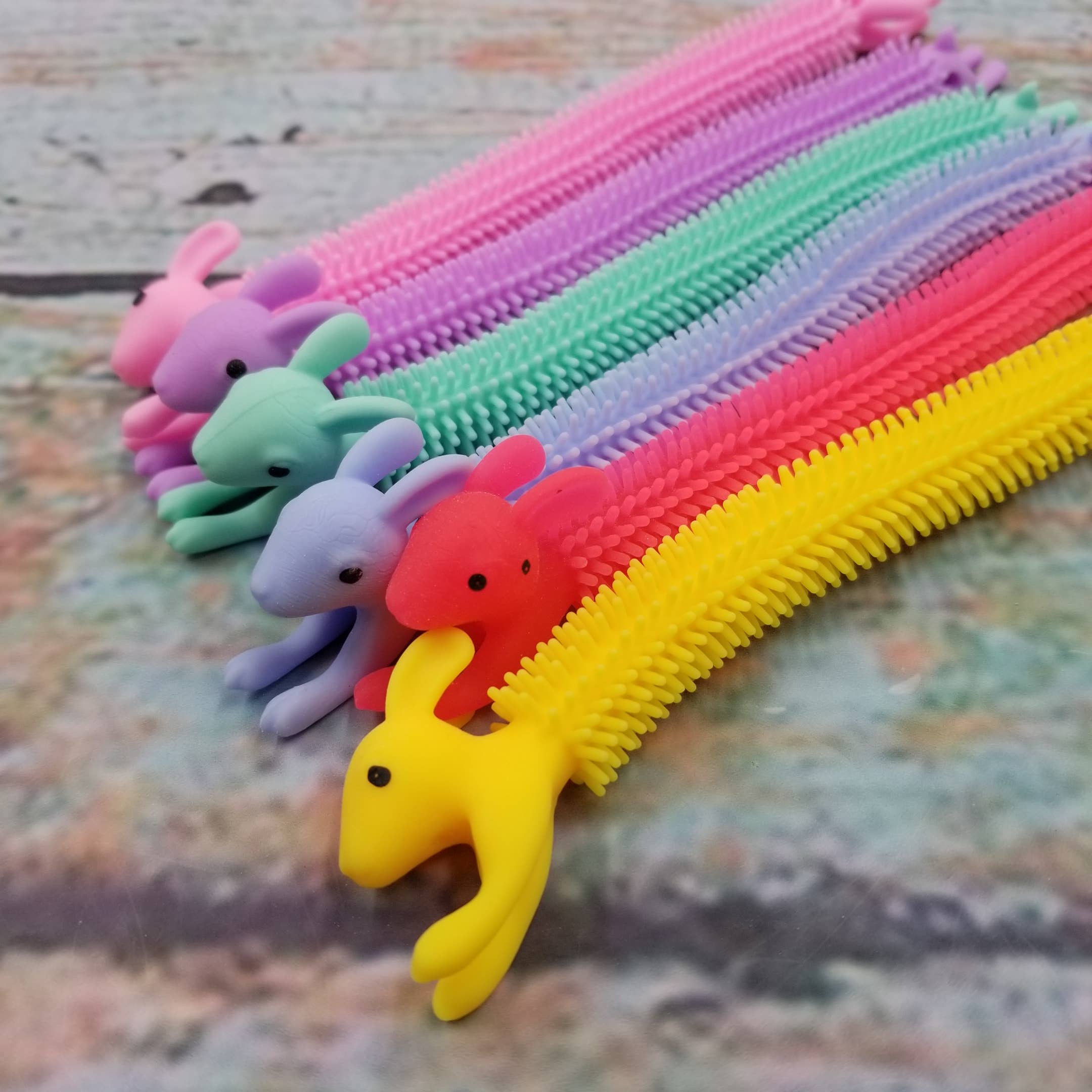 Wholesale TPR Easter Rabbit Stretched Fidget Toy for your store - Faire