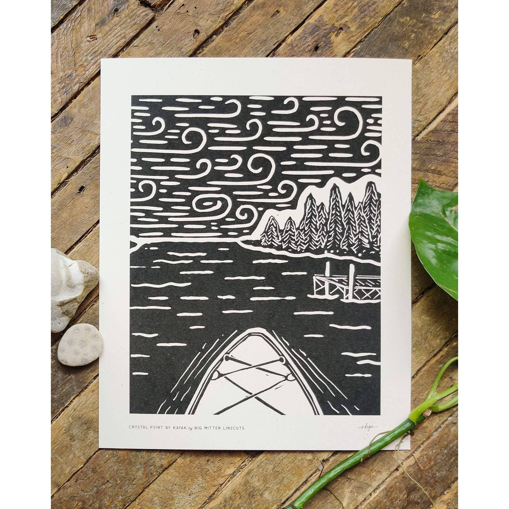 Big Mitten Linocuts wholesale products