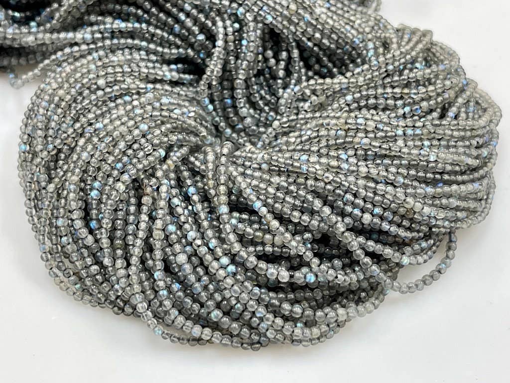 Wholesale 2-3mm Labradorite Gemstone Round Beads Strand for your store ...