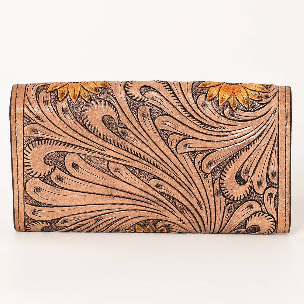 Wholesale OHG165 Wallet Hand Tooled Genuine Leather women bag western ...