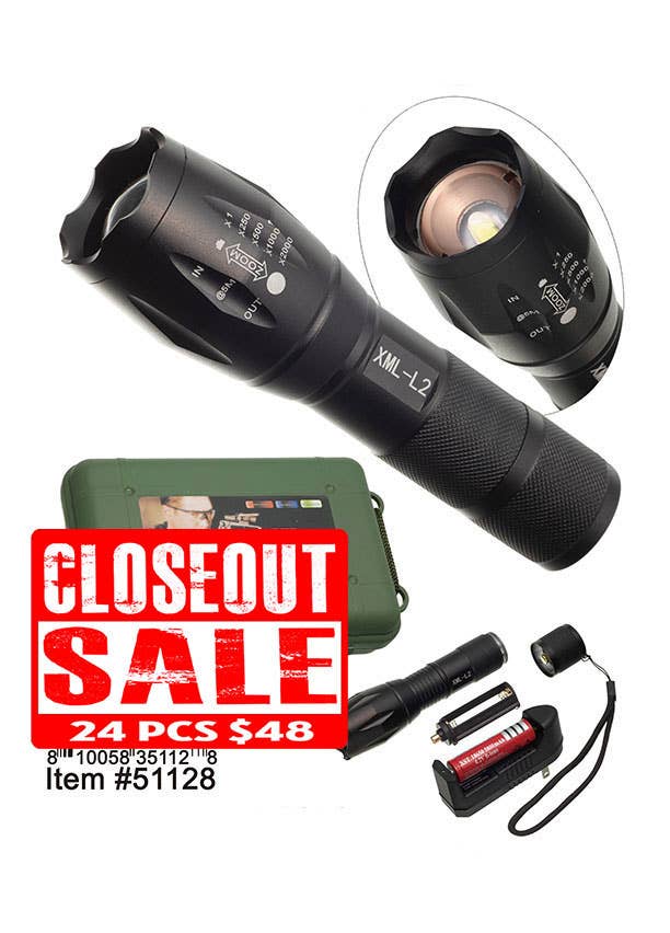 Wholesale Closeout 5-Mode Portable Flashlights for your store - Faire