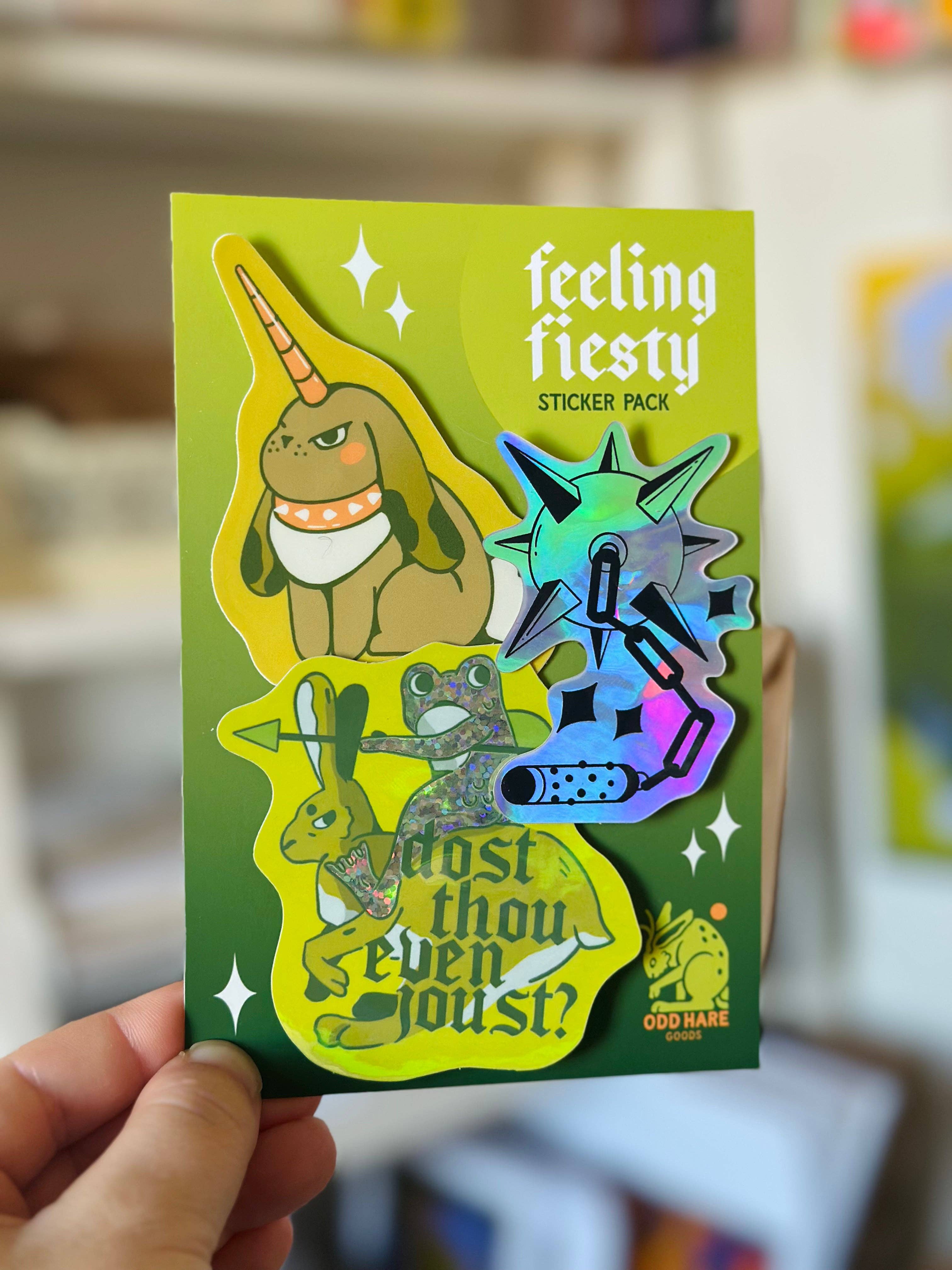 Wholesale Feeling Fiesty Sticker Pack for your store - Faire