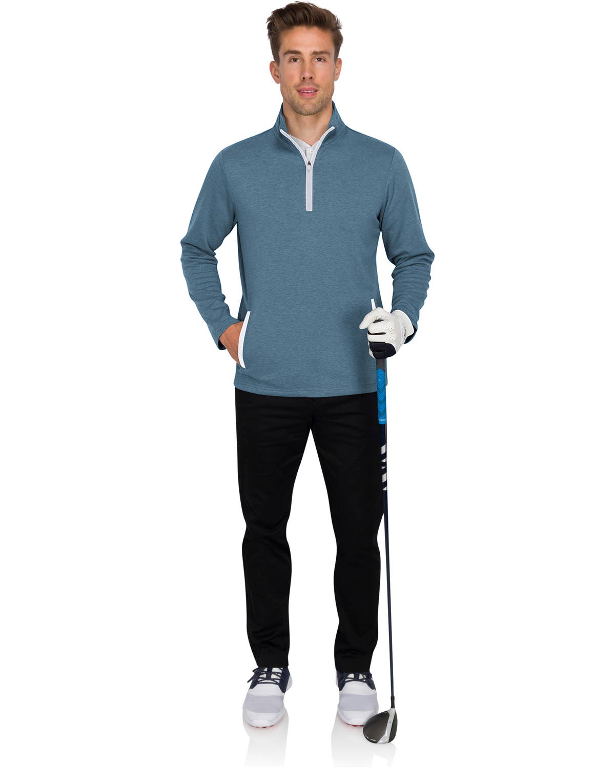 Wholesale Men's Pullover Sweater - Dry Fit Half Zip Golf Jacket for ...