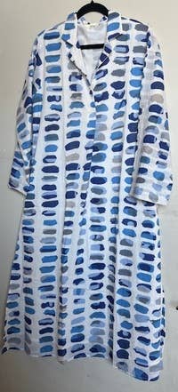 Wholesale Aashi Dress-Lt. Blue Multi for your store - Faire