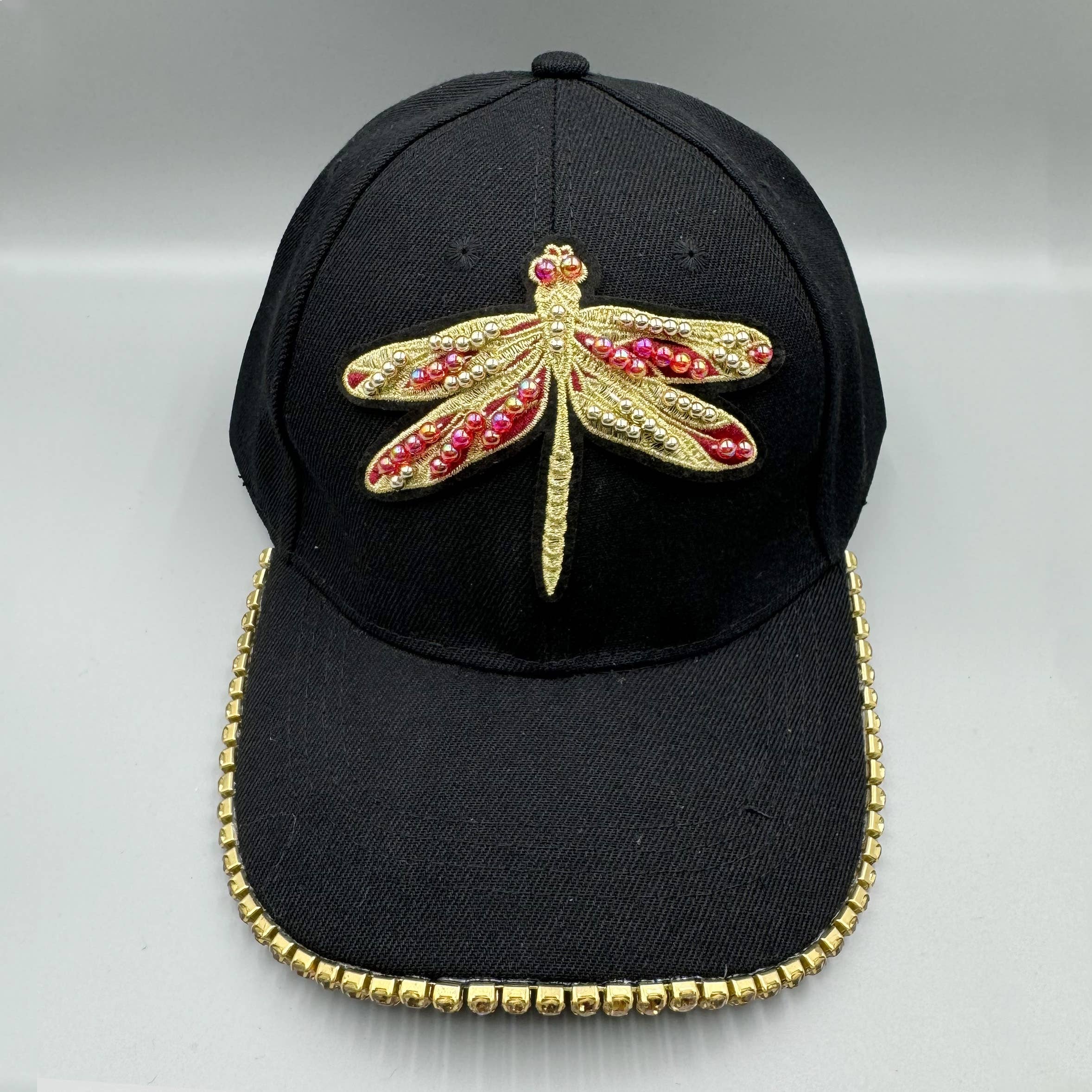 Wholesale Dragonfly Bead Rhinestone Cap for your store - Faire