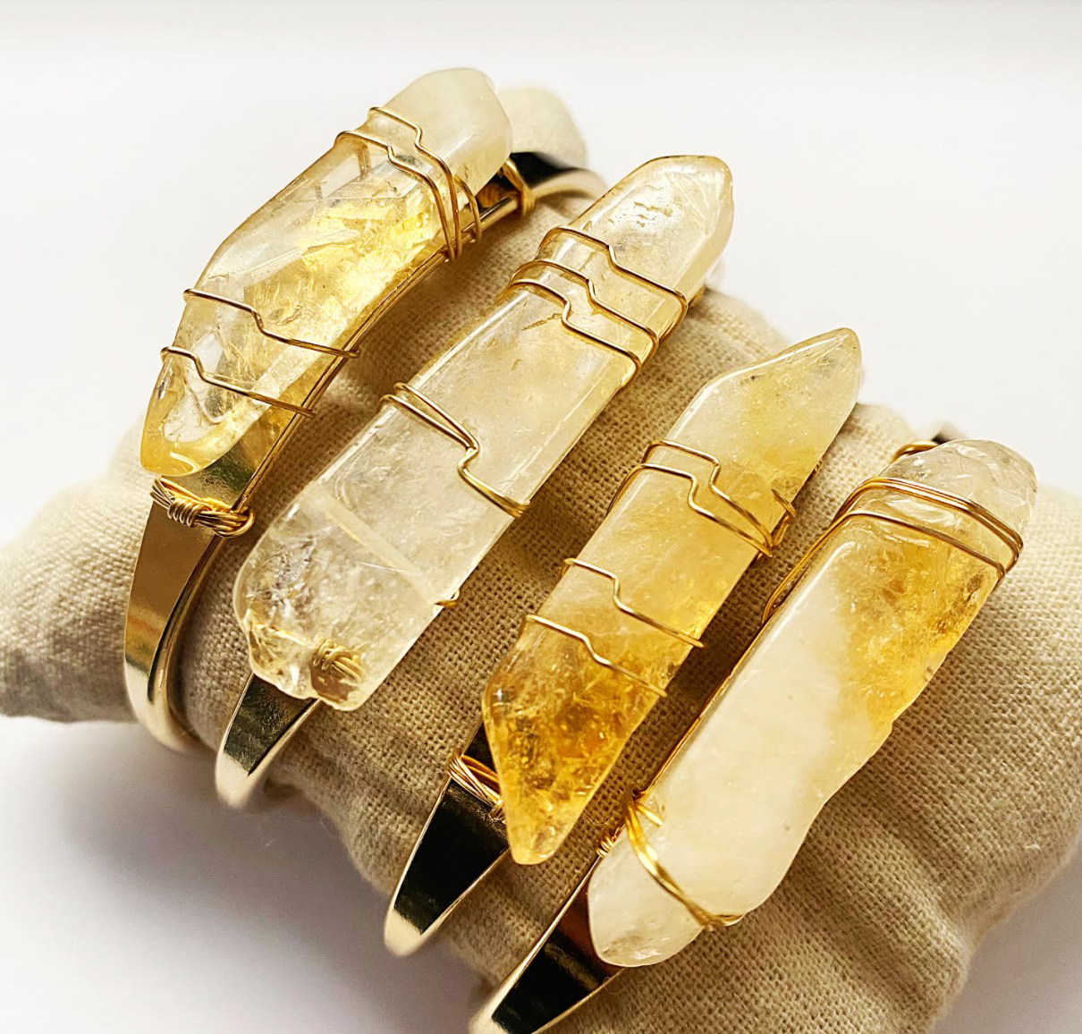 Wholesale Crystal Cuff- Citrine Cuff Bracelet- Crystal Bangle for your ...