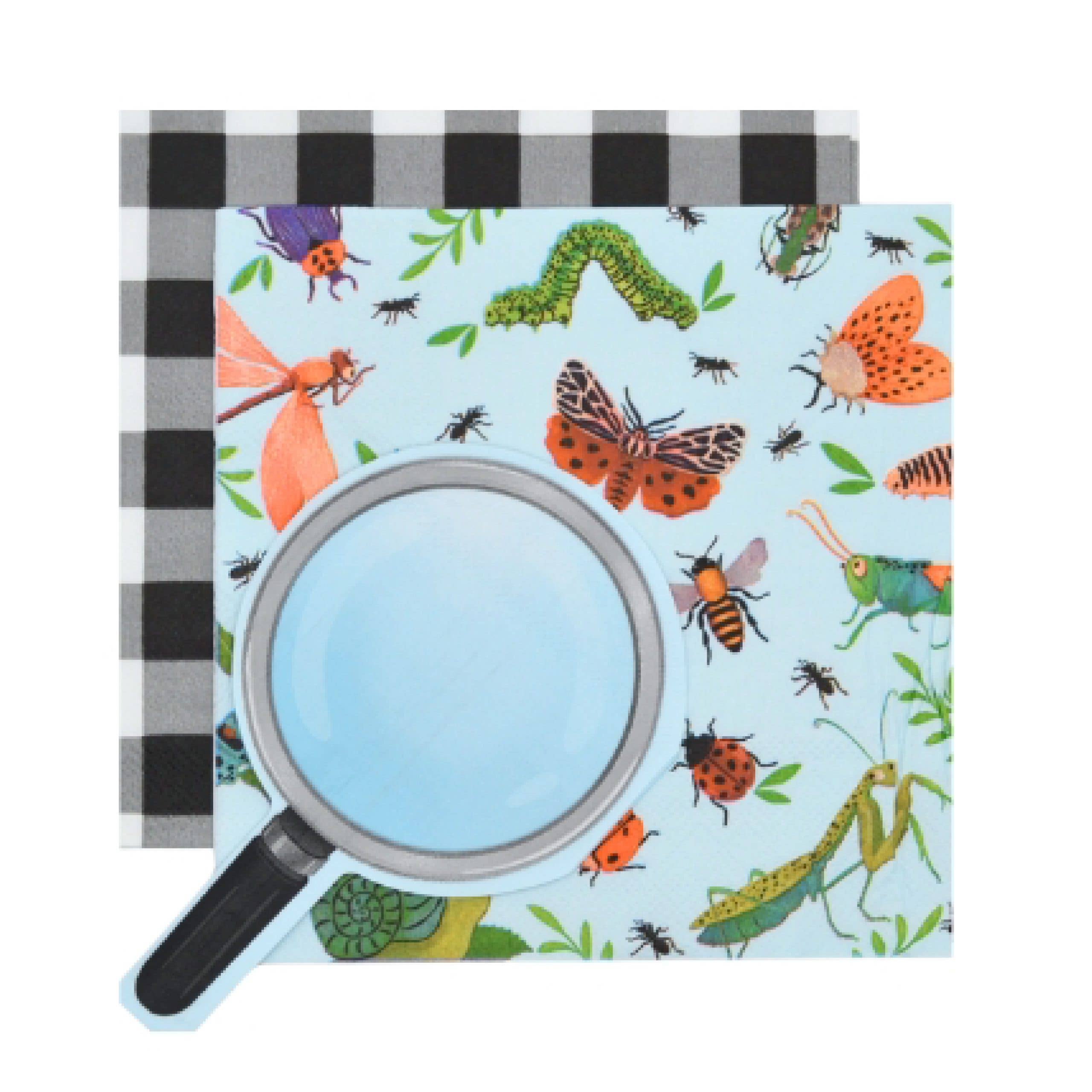 Wholesale Bug Collection – Light Blue Bugs Lunch Napkins | Joy Ladder ...