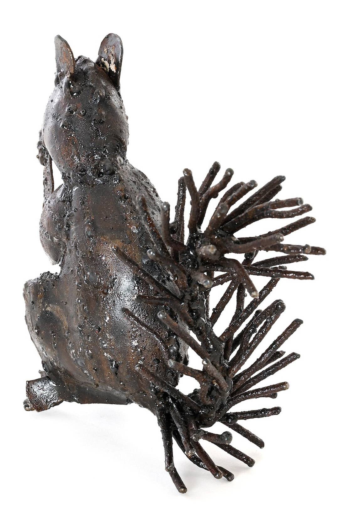 Wholesale Recycled Metal Squirrel Sculpture for your store - Faire