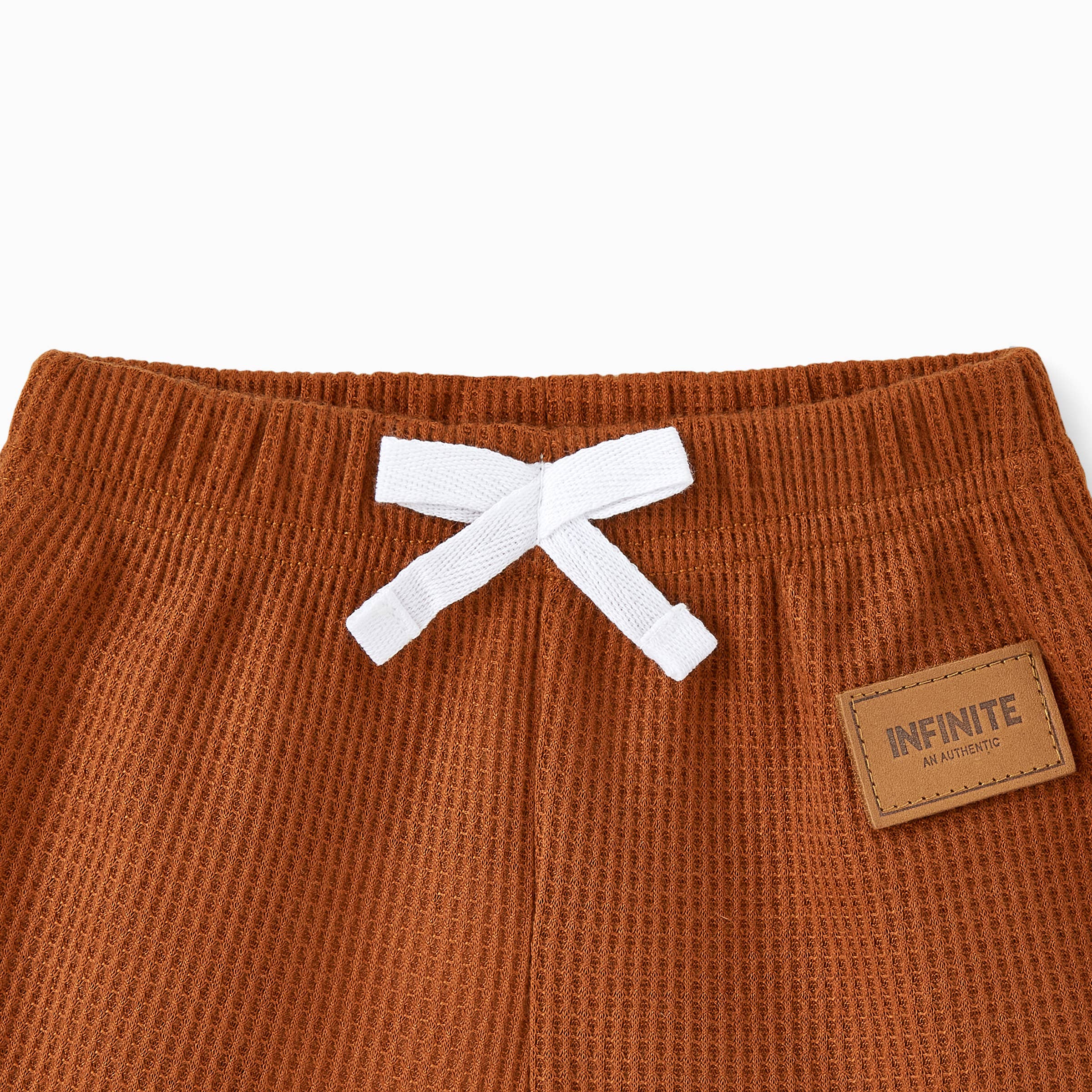 Wholesale 3-Pack Baby Elasticized Waist Solid Waffle Textured Shorts ...