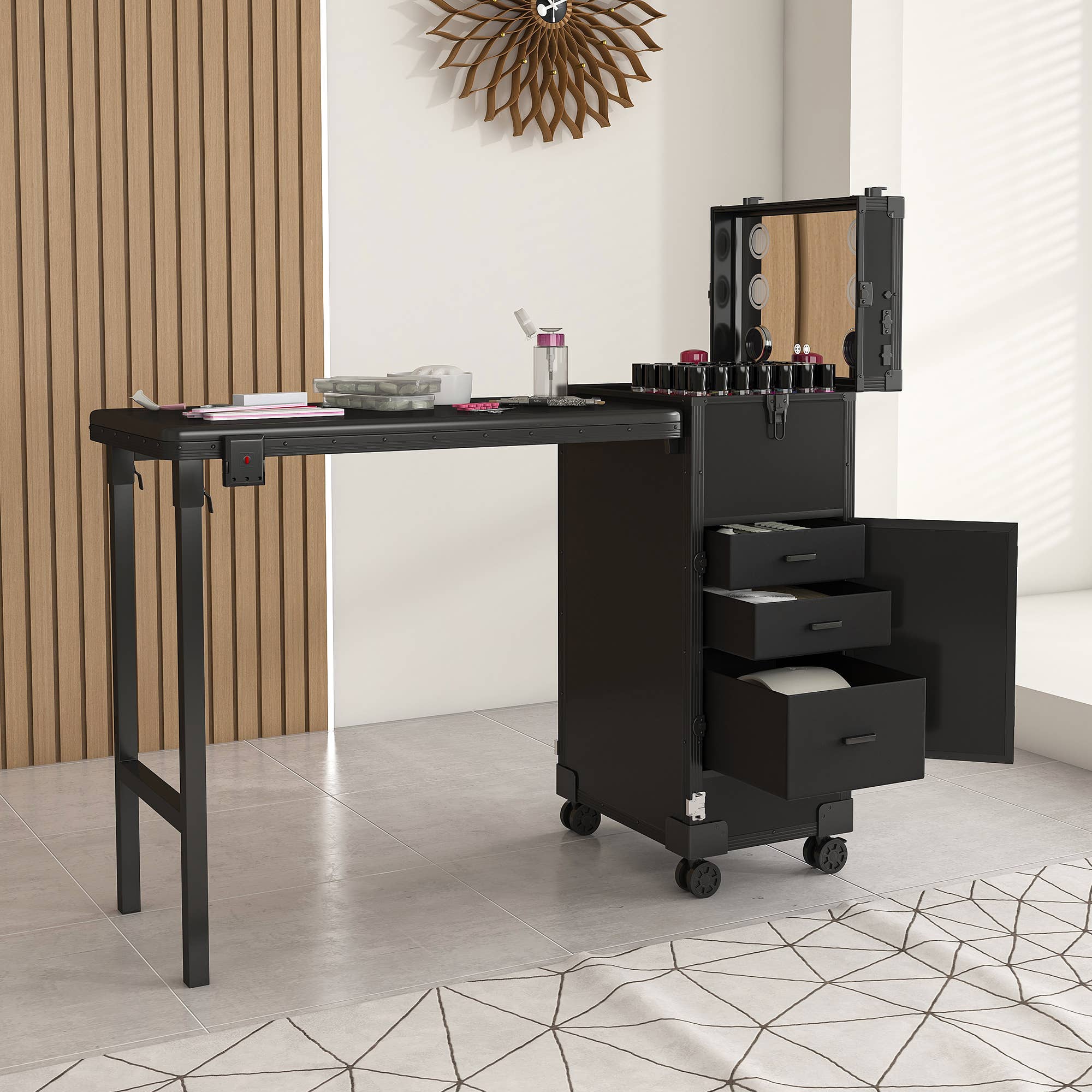 Wholesale Portable Nail Art Table - Folding Manicure Station, 3 Colors ...