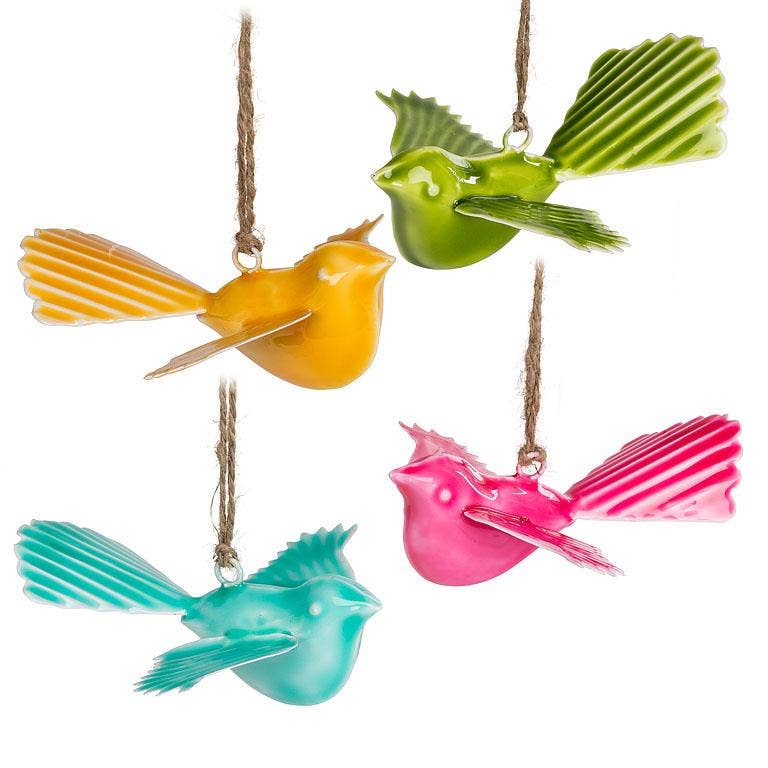 Wholesale Small Flying Bird Ornament-4 Assorted-5"L for your store - Faire