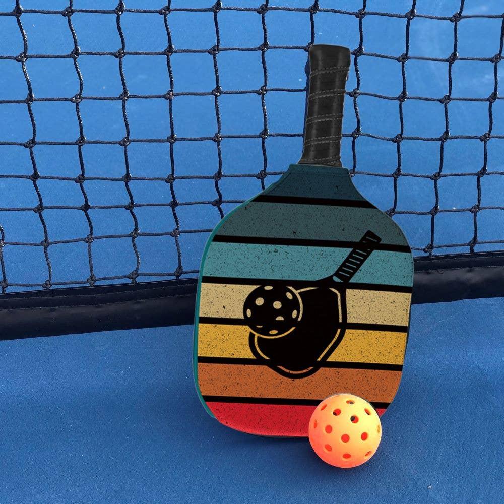 Wholesale Pickleball Paddle Cover - Retro Lines Design for your, diy ...