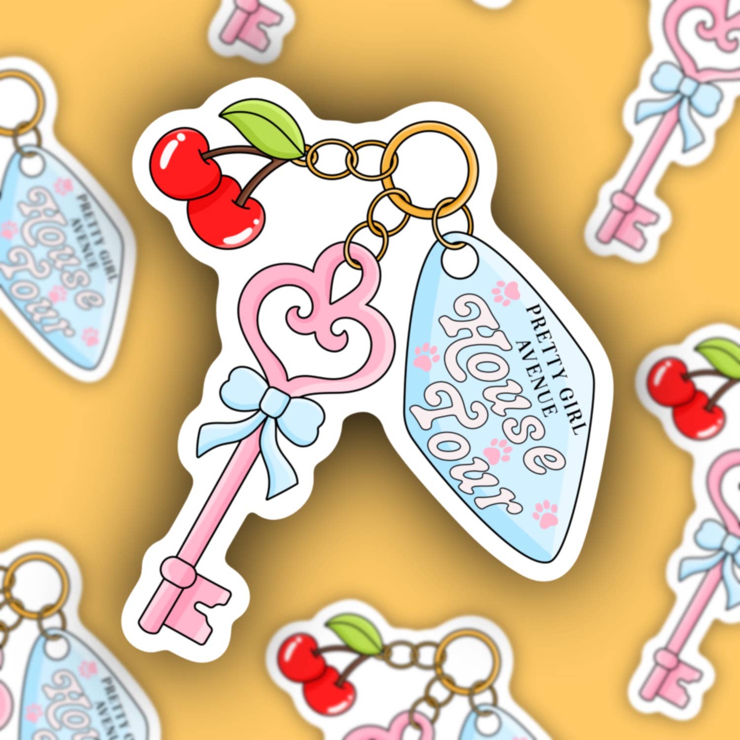 Wholesale Pretty Girl Ave House Tour, Sabrina key sticker for your ...