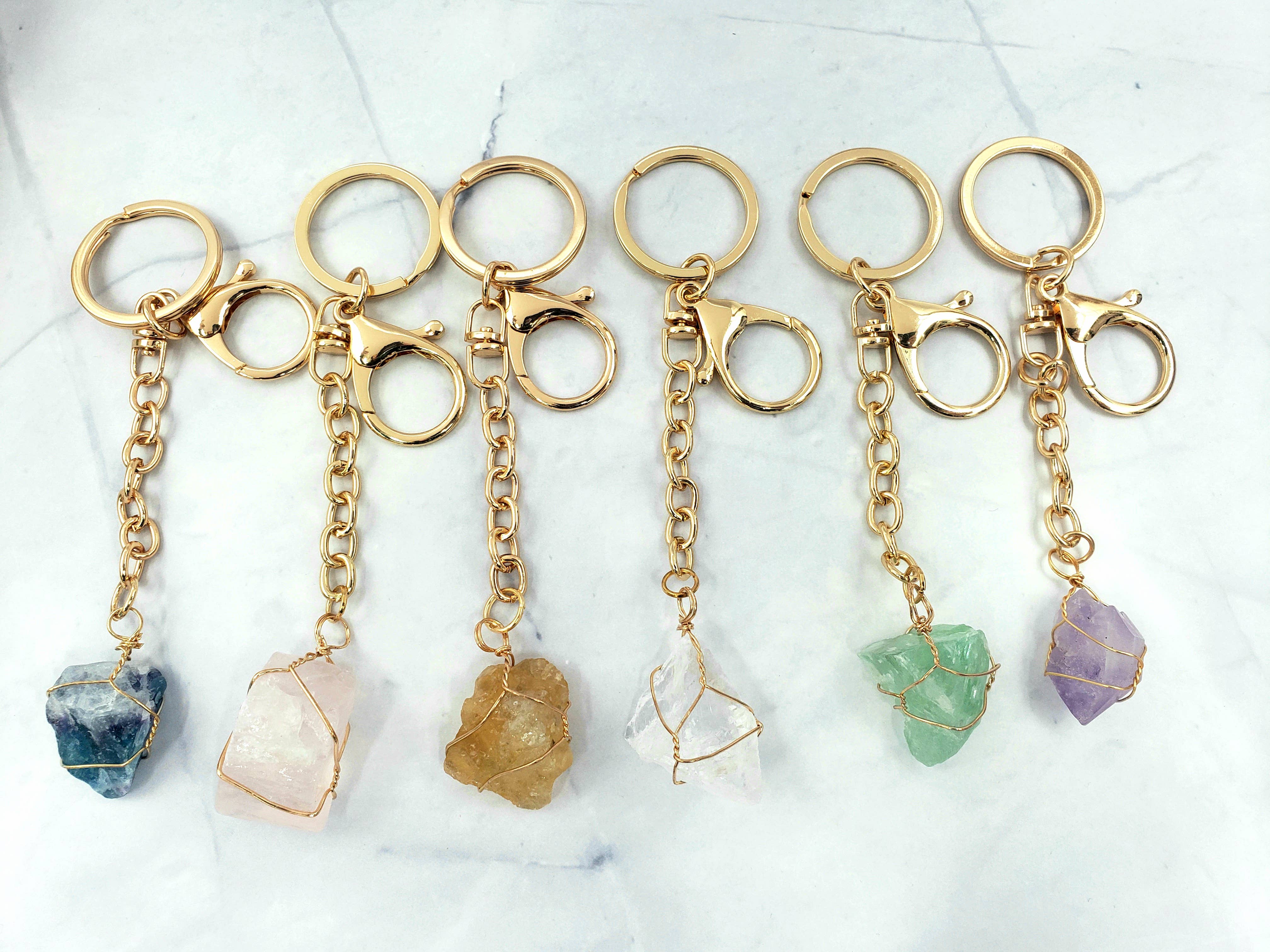 Wholesale Crystal Stone Keychain for your store - Faire