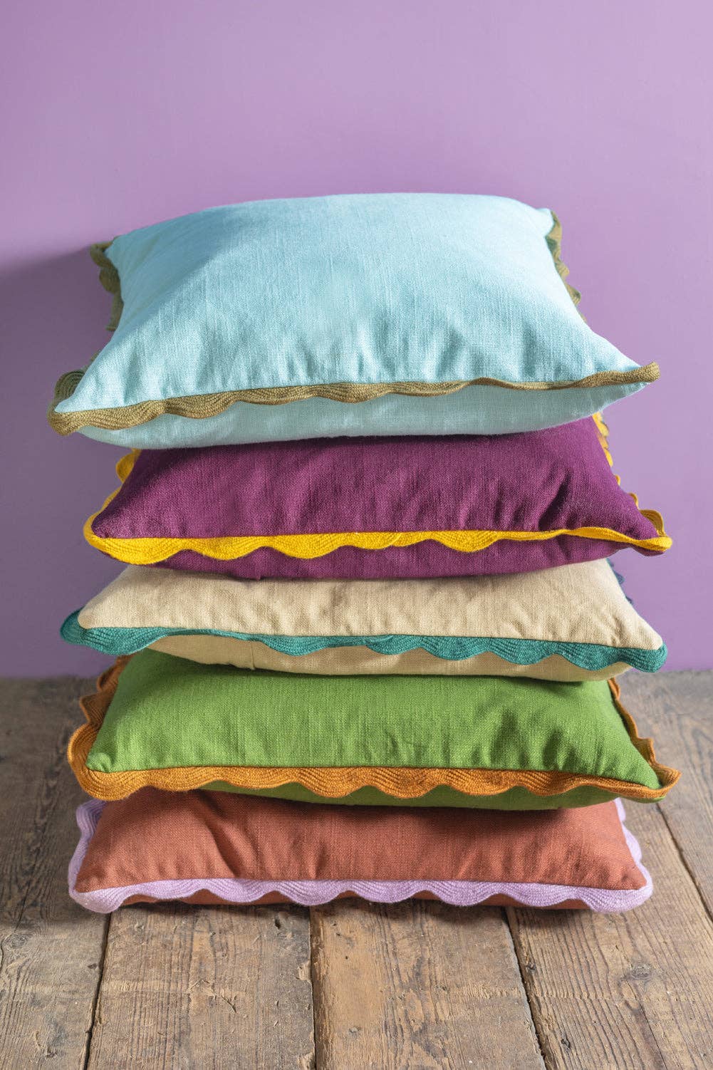 Wholesale Fern Block Colour Cotton Cushion Cover for your store - Faire
