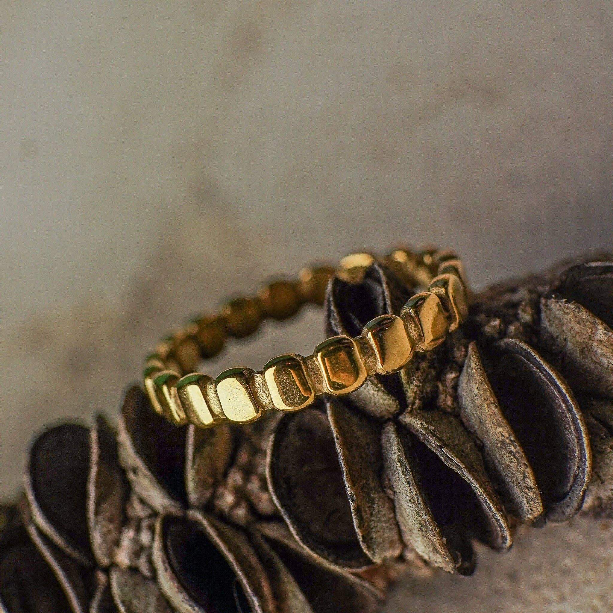 Wholesale Catarina Textured Gold Ring for your shop – Faire