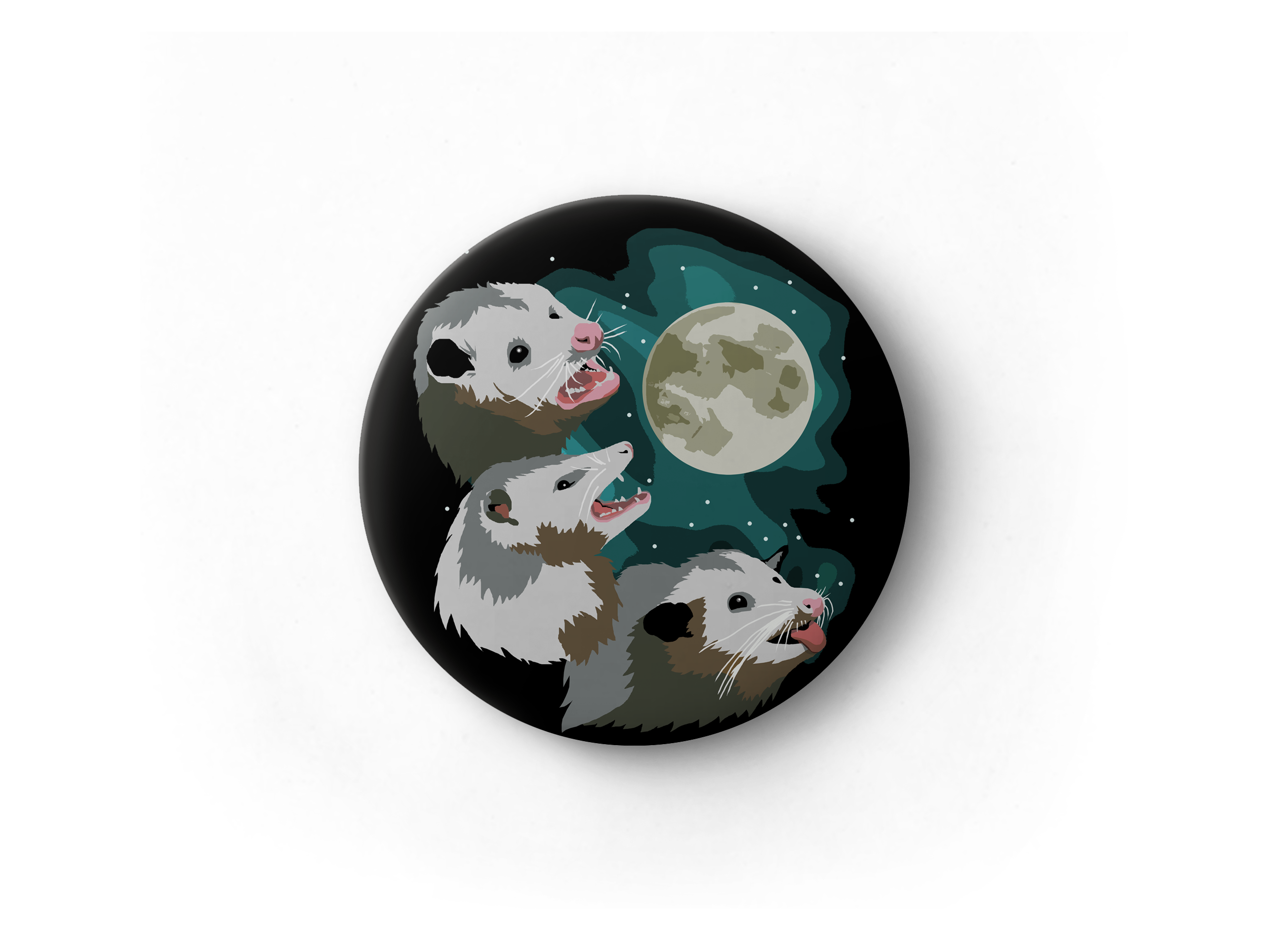 Wholesale Three Possum Moon Pin for your store - Faire