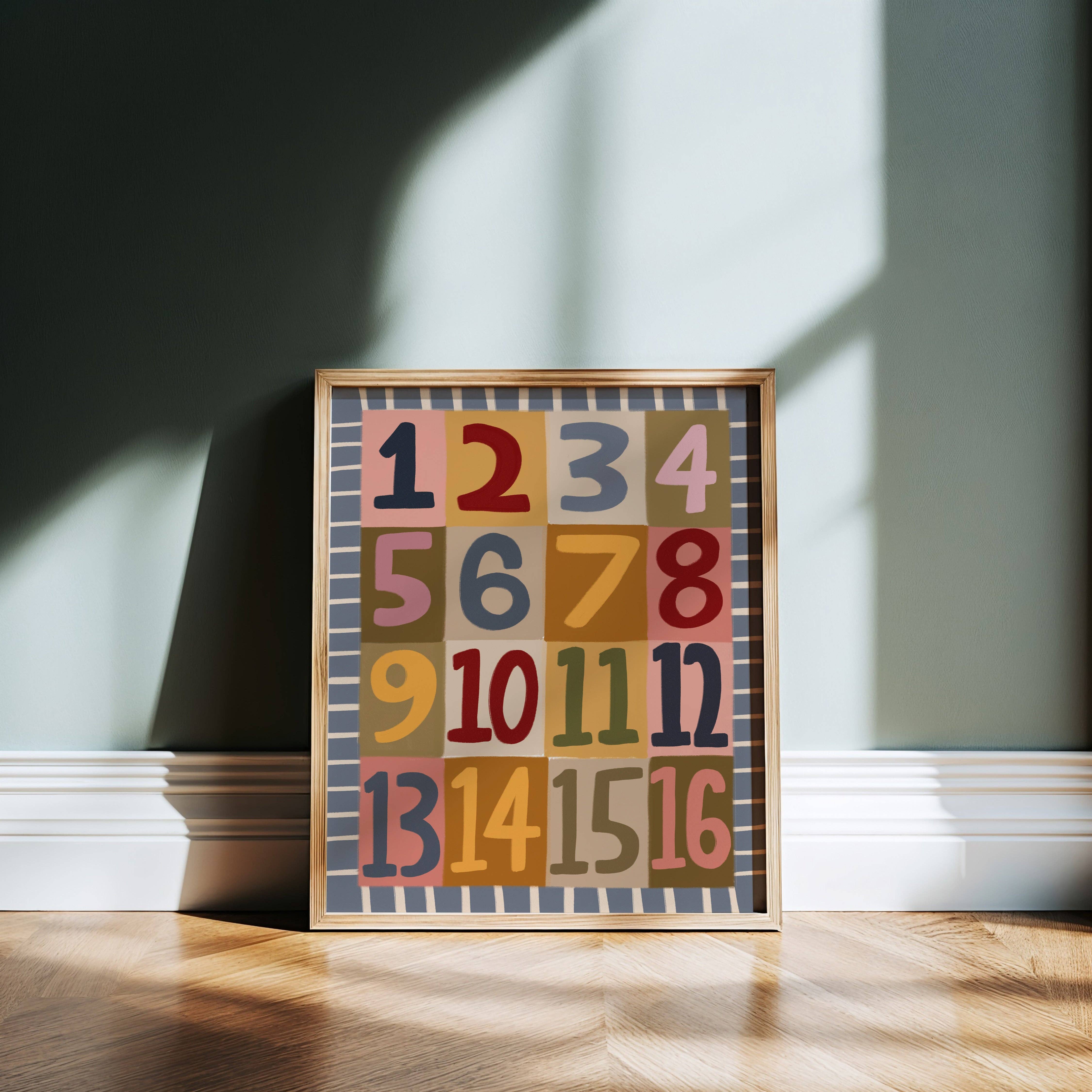 Wholesale Numbers | Nursery Print | UNFRAMED for your store - Faire