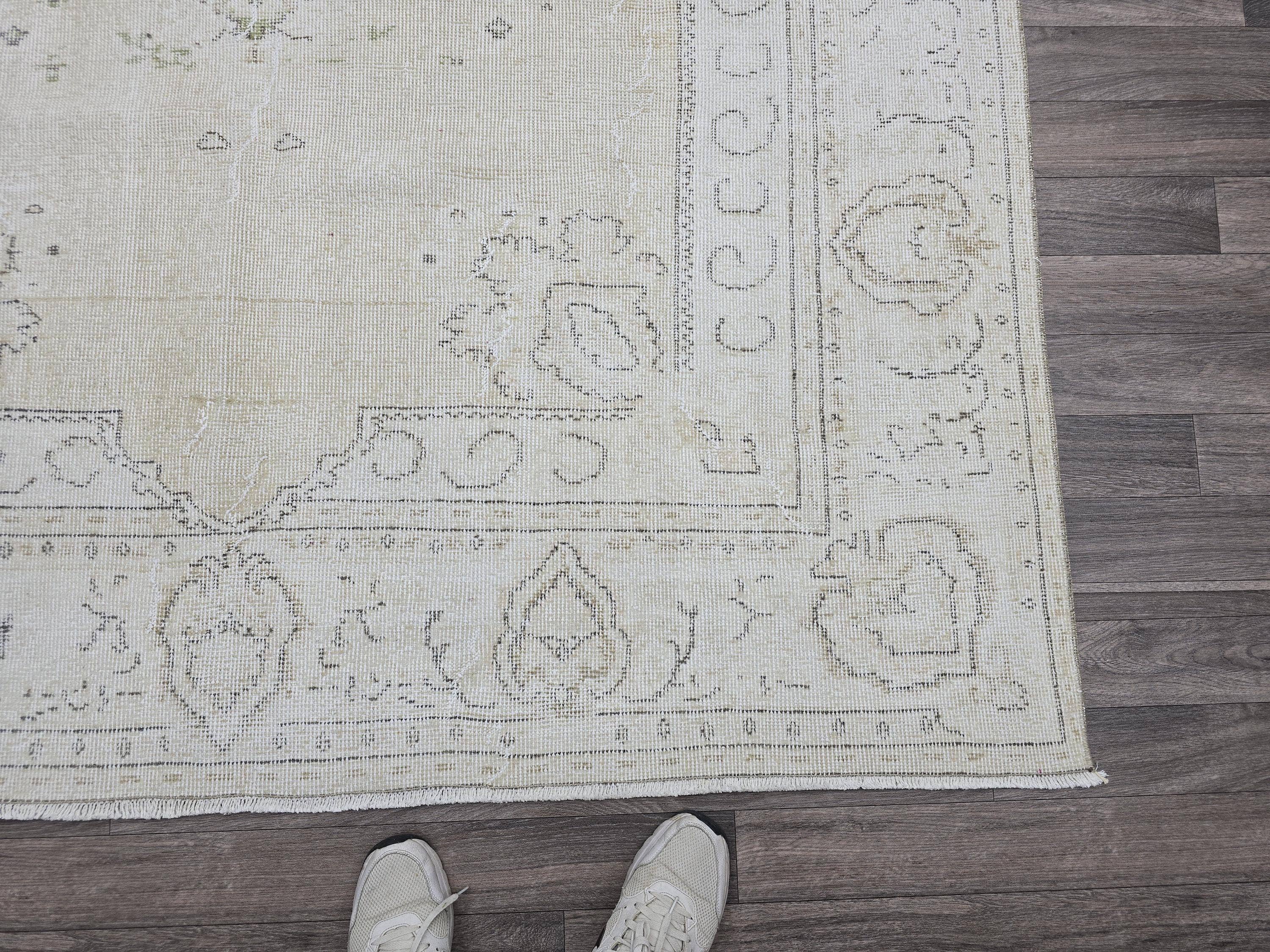 Wholesale Vintage Oushak Rug 6x10: Handknotted Wool Turkish Carpet for ...