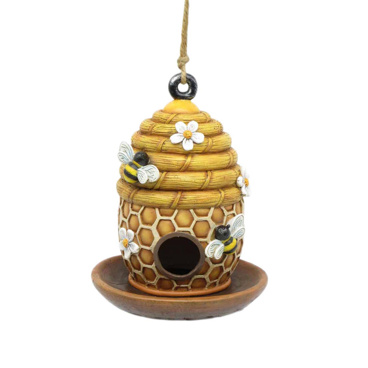 Wholesale Honeycomb Bee Hive Mini Birdhouse 8" for your store - Faire