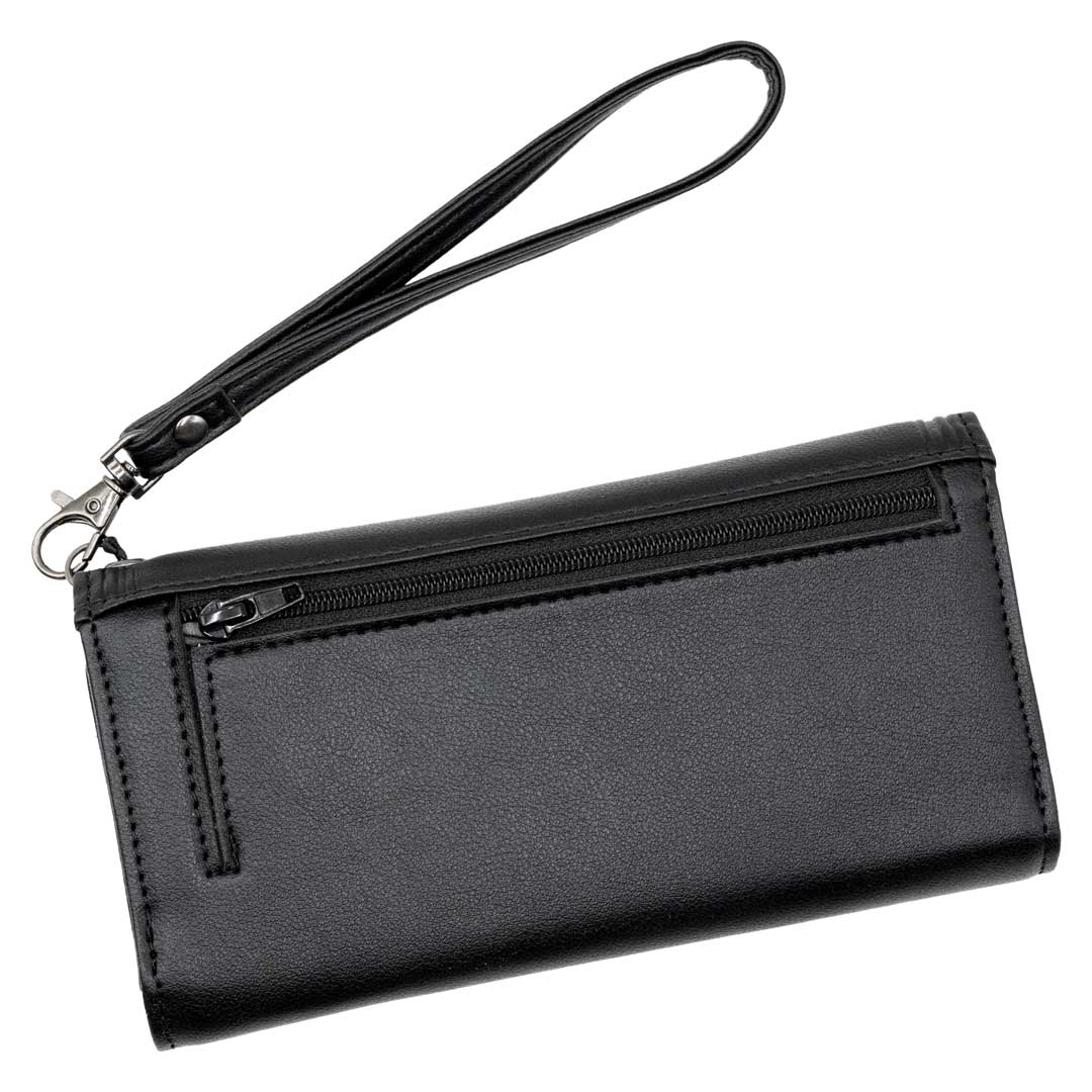 Wholesale RIP Bat Embossed Trifold Wallet for your store - Faire