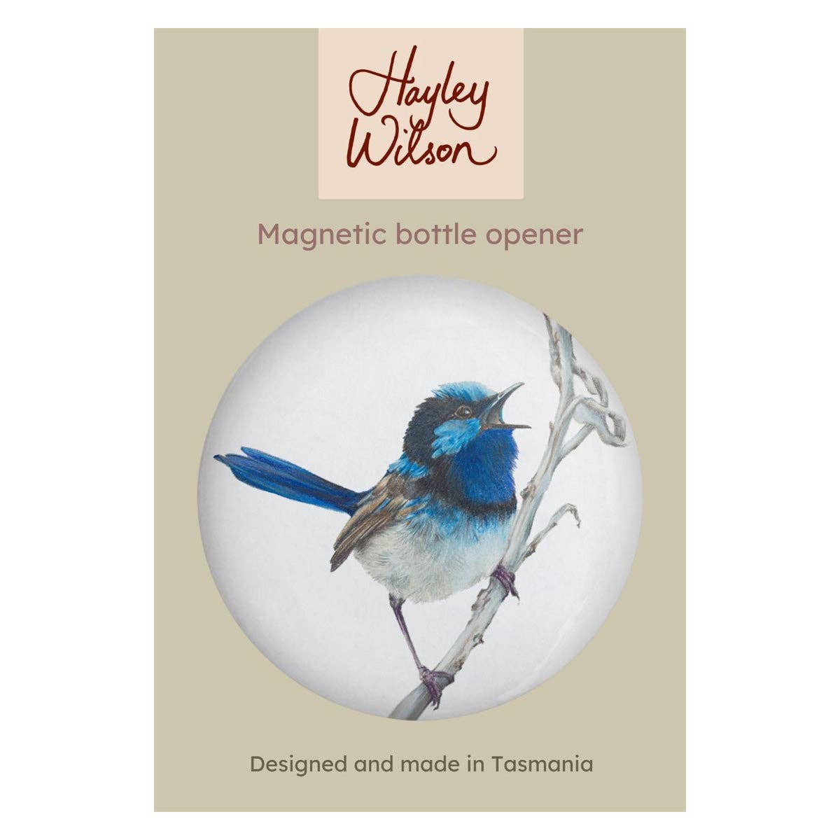 Wholesale Blue Wren - Magnetic bottle opener for your store - Faire