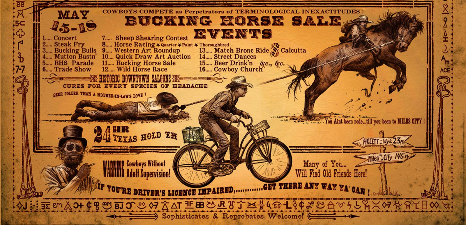 Wholesale Miles City, Montana: (Paper)-Rodeo Poster - Unsigned for your ...