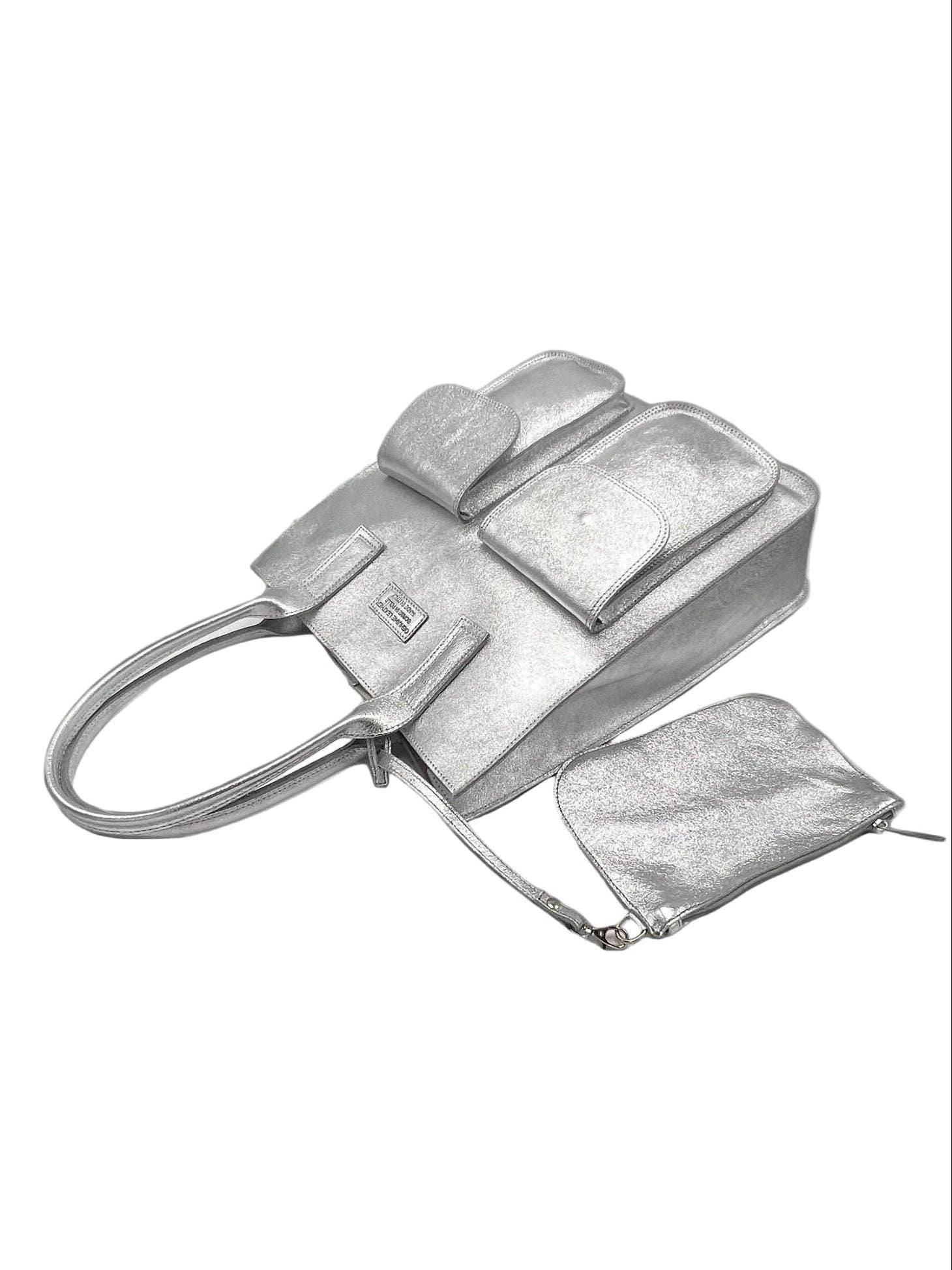 Wholesale Genuine Leather Extra-Large Tote Bag, Made in Italy, art ...