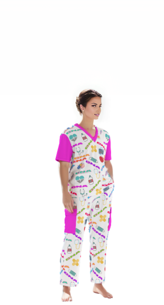 Wholesale CNA Women's Scrub Set With Six Pocket for your store - Faire