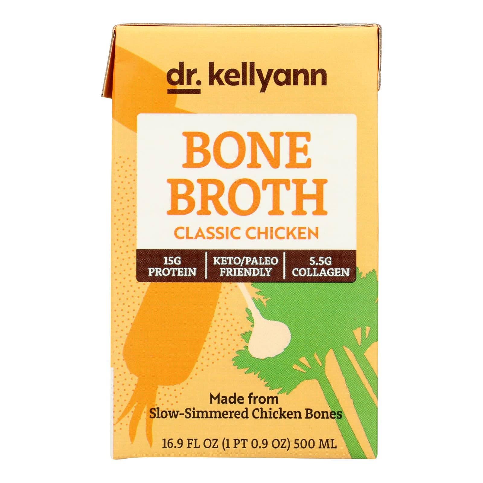 Wholesale Dr. Kellyann Classic Chicken Bone Broth, 6-Pack, 16.9oz for ...
