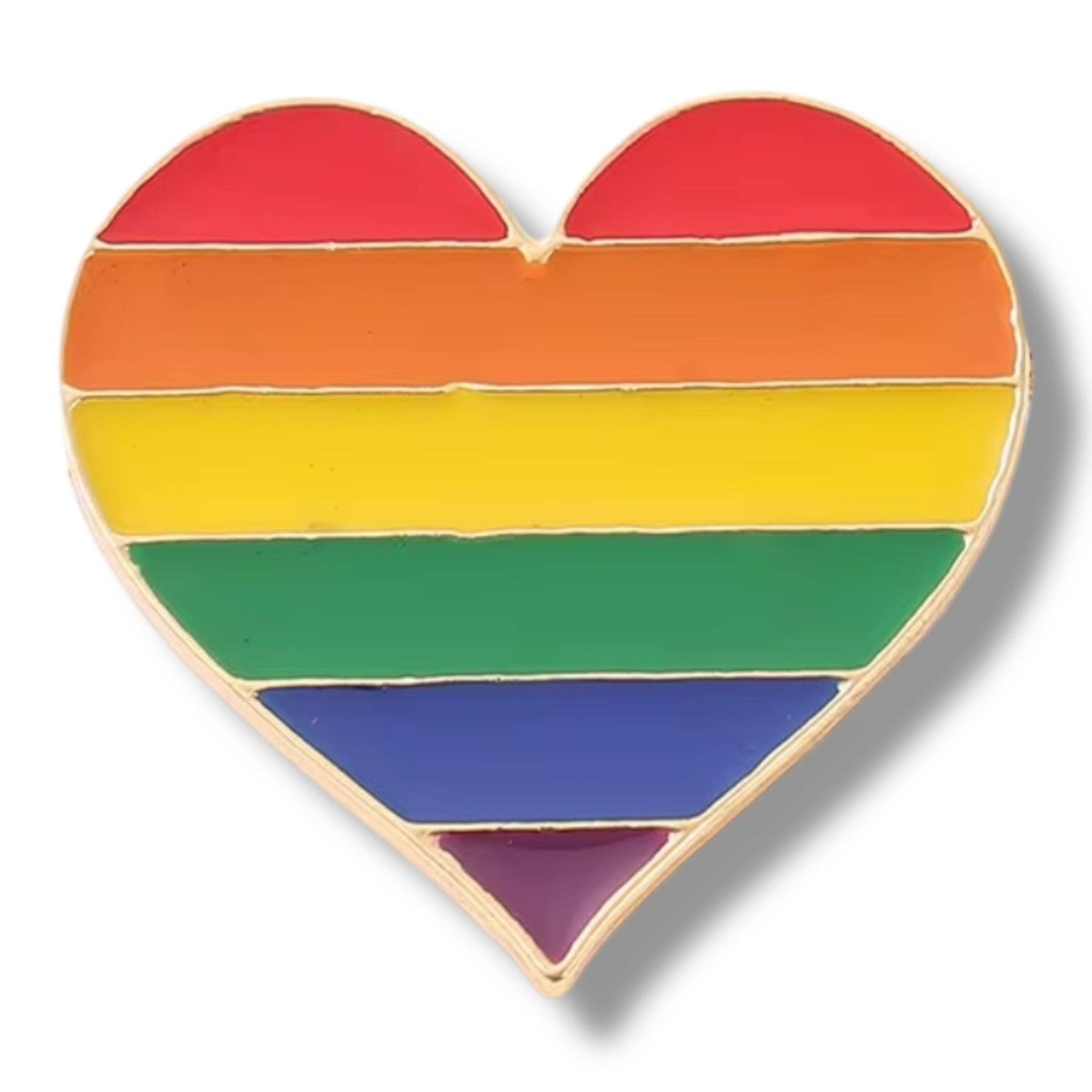 Wholesale Kinky Pleasure - KPB029 - Badge / Pin - Heart Model 01 - Gold for your store - Faire