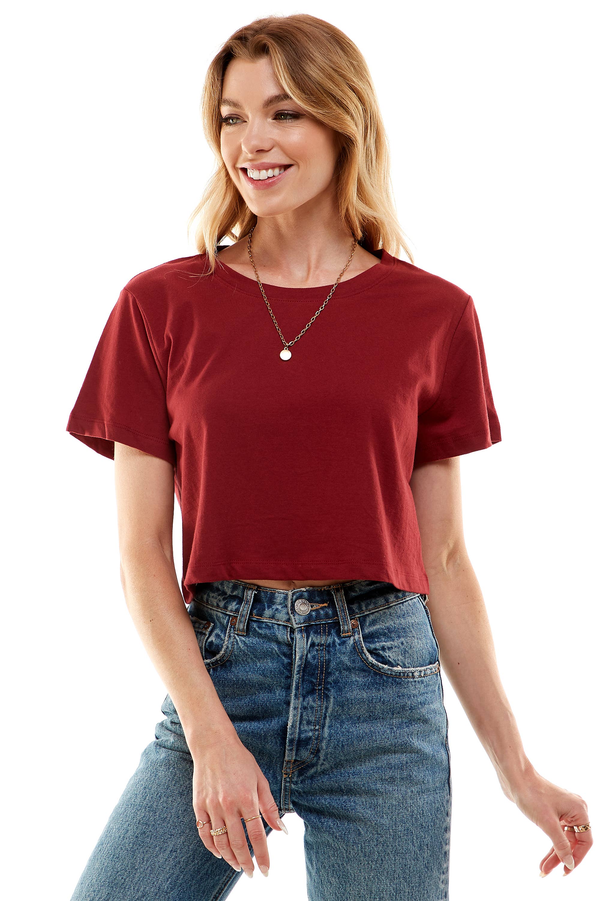 Wholesale Premium cotton boxy crop tops for your store - Faire