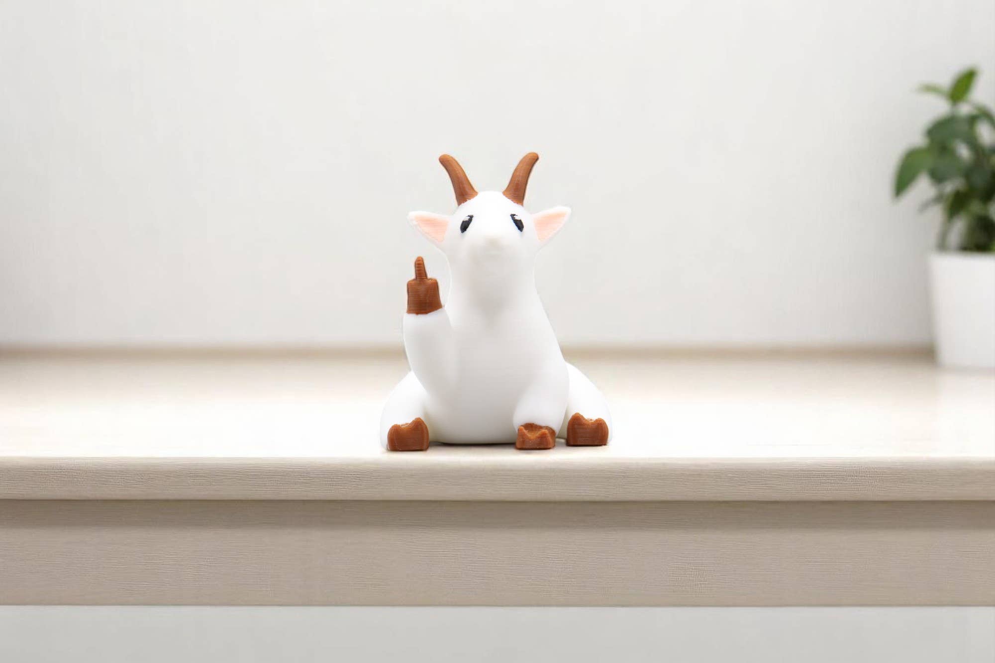 Wholesale Goat Middle Finger Figurine – Funny Sarcastic Goat Gift for ...