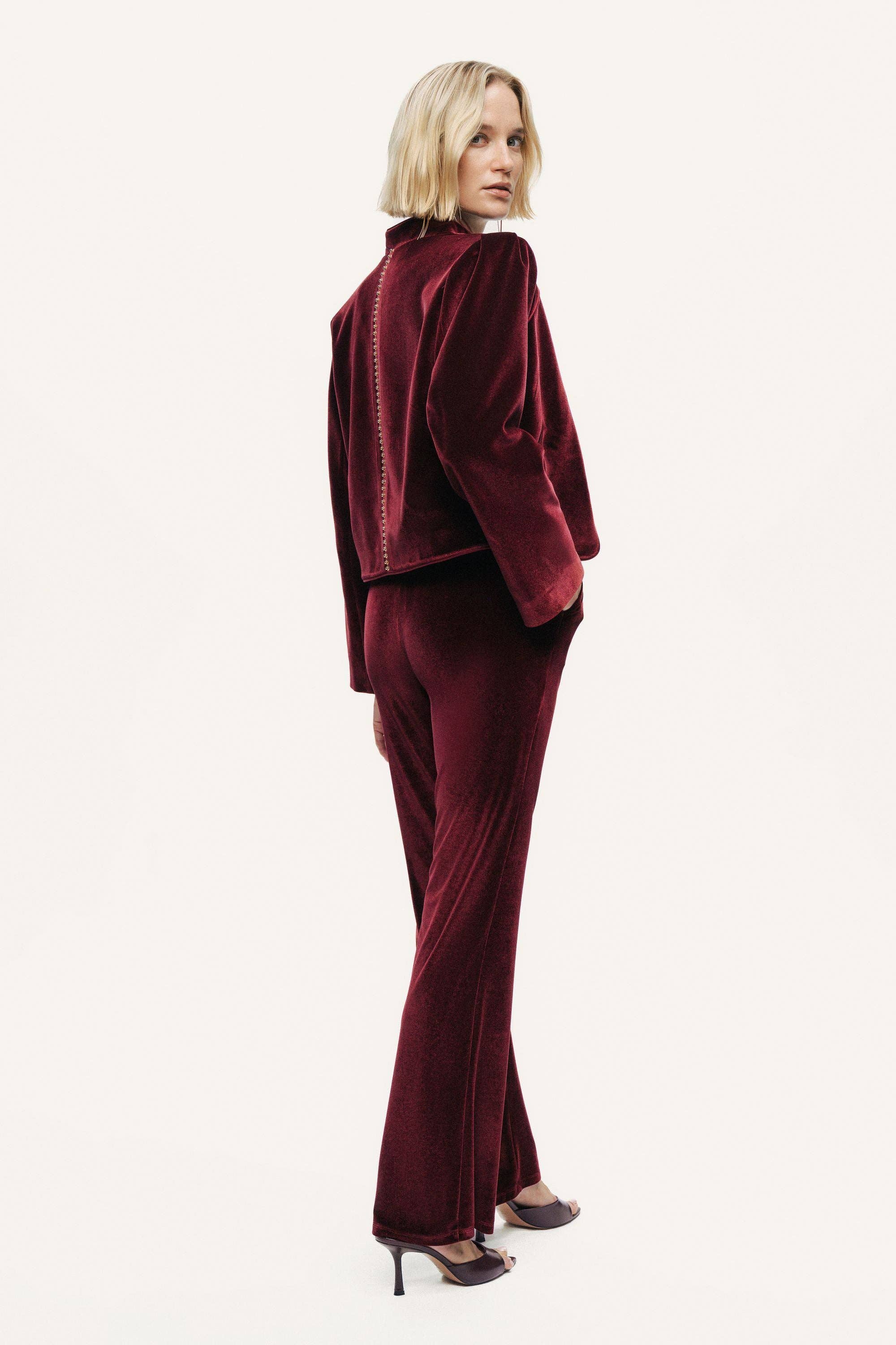 Wholesale Velvet Cropped Jacket for your store - Faire