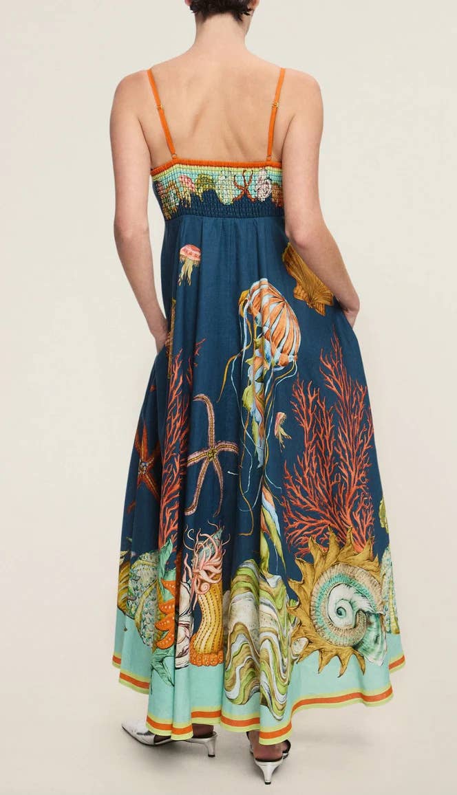 Wholesale Unique Jellyfish & Sea World Graphic Sundress for your store ...