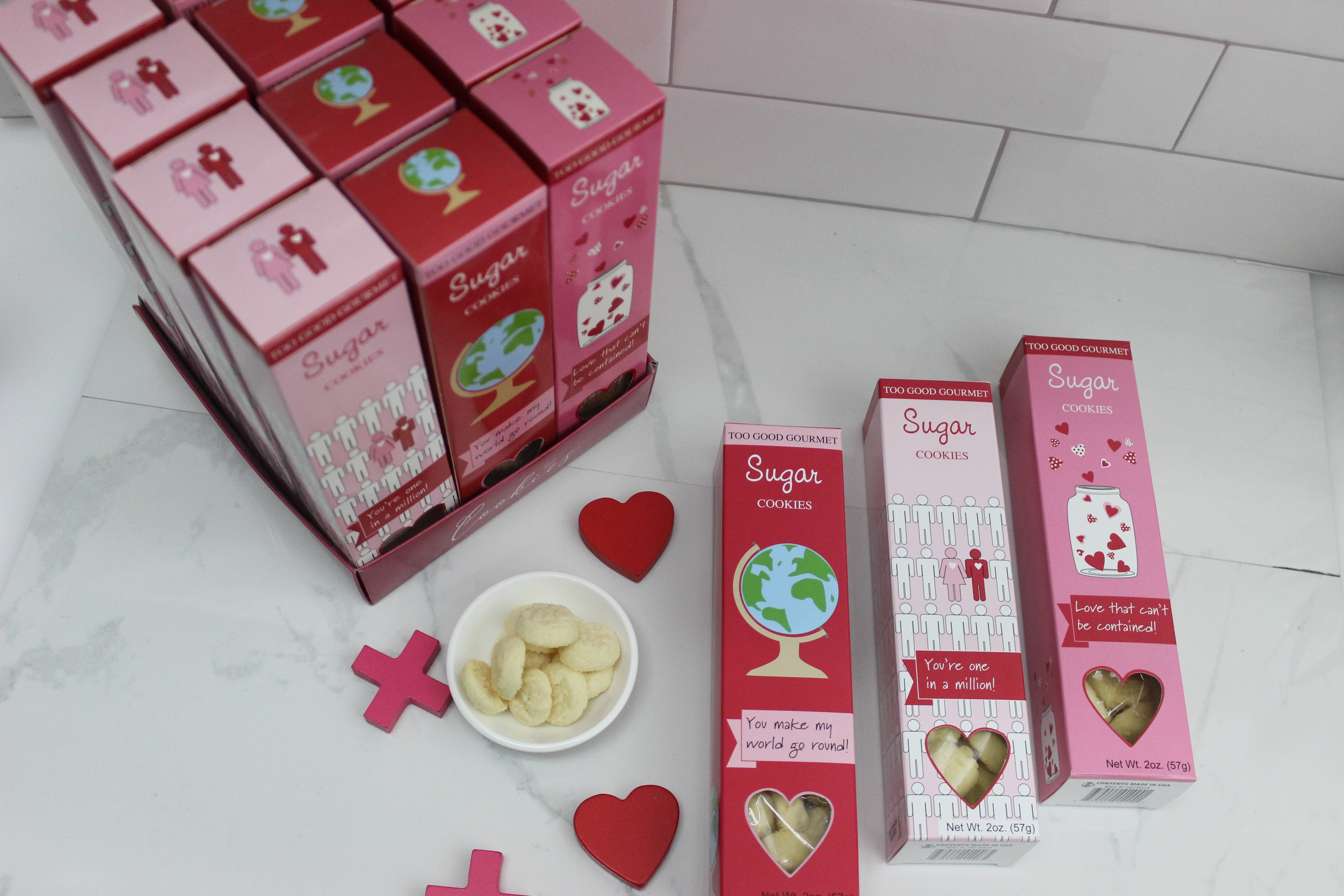 Wholesale Valentine's Sentiment Sugar Cookies PDQ for your store - Faire