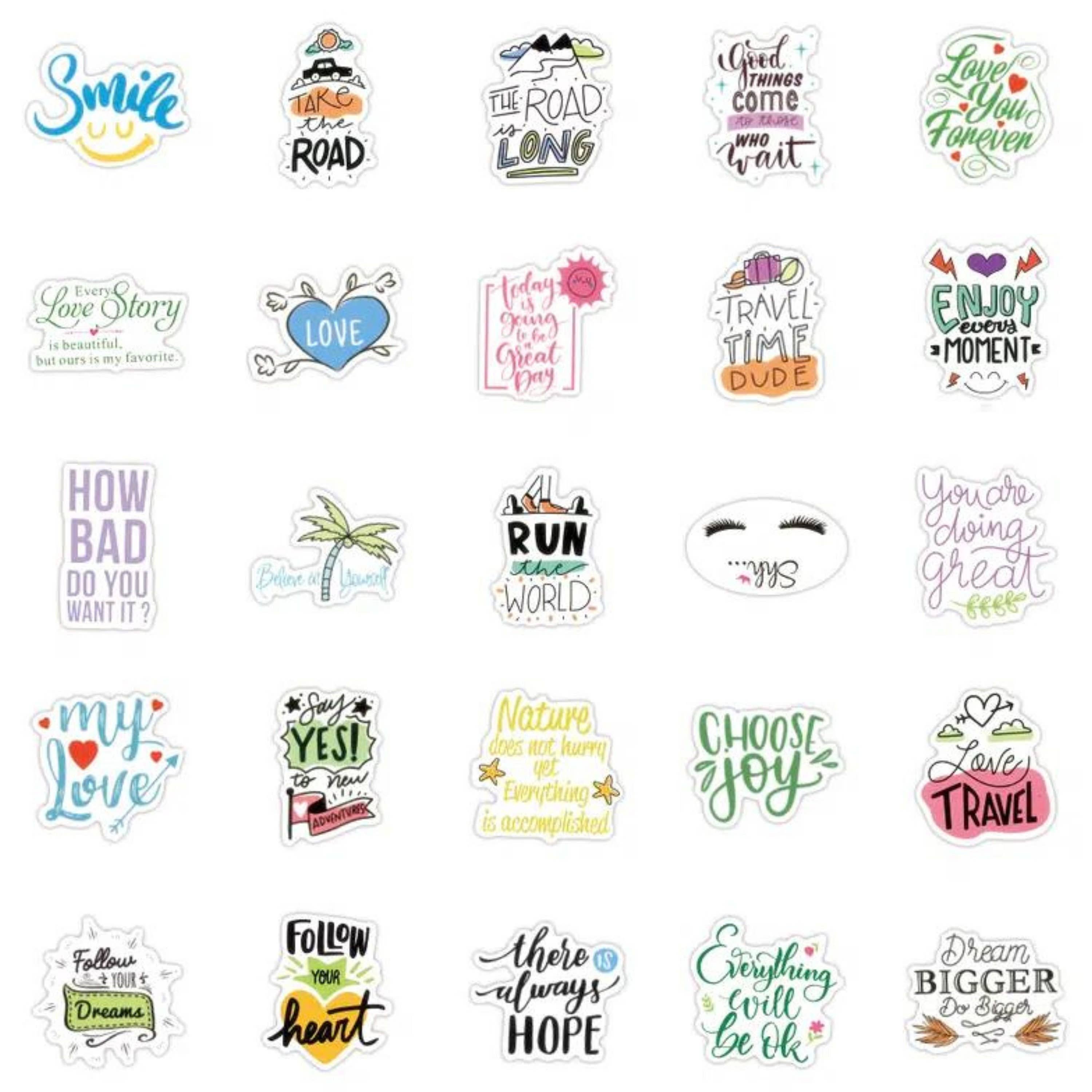 Wholesale Motivational Stickers Pack, Great Inspirational Stickers Pac ...