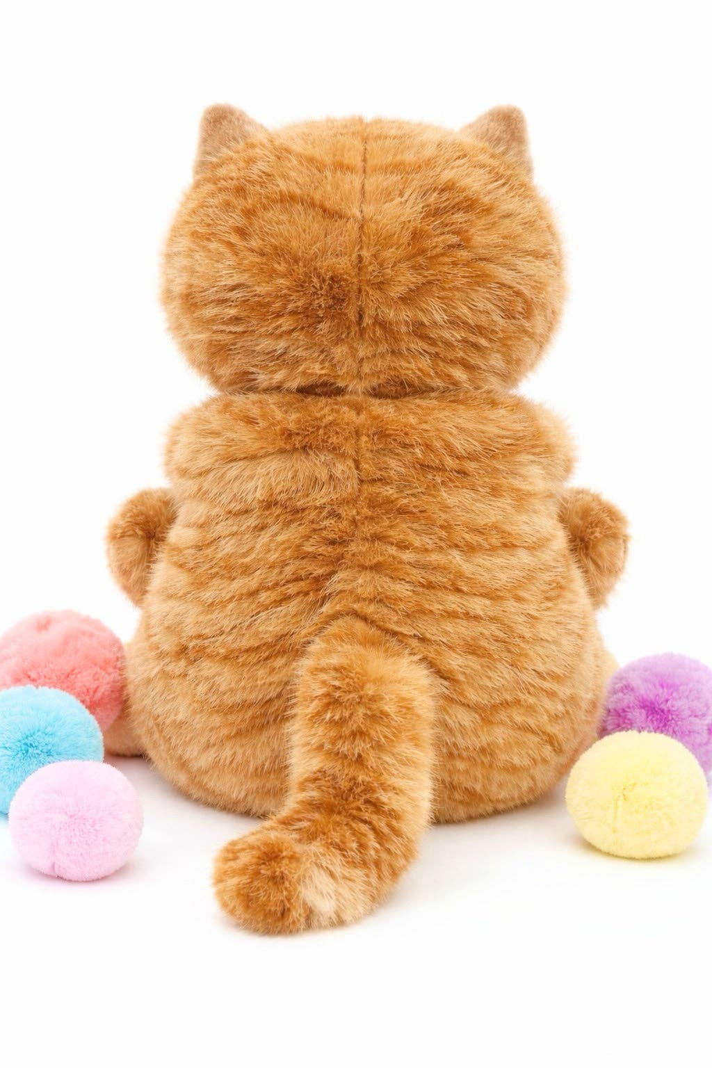 Wholesale Furry Cat Stuffed Animal 25cm Orange Tabby Kitty for your ...