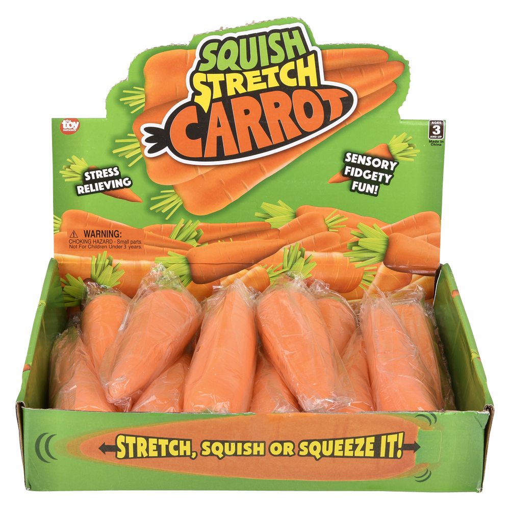 Wholesale (T) STRETCH AND SQUEEZE CARROT 5.5" for your store - Faire