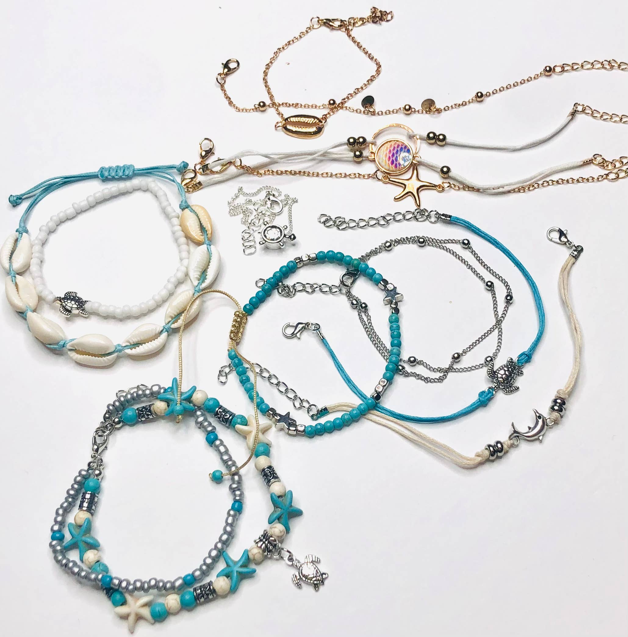Wholesale sea beach themed jewelry bracelets/anklets for your store - Faire